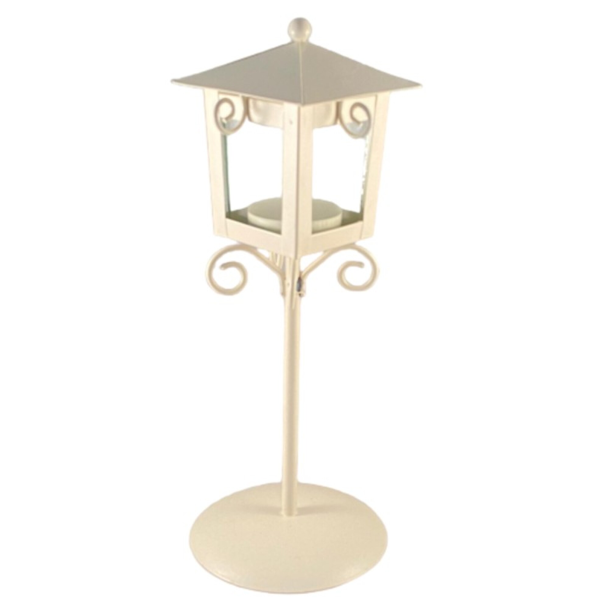 Farol Candelabro de Pie - Blanco — Casa Fessta