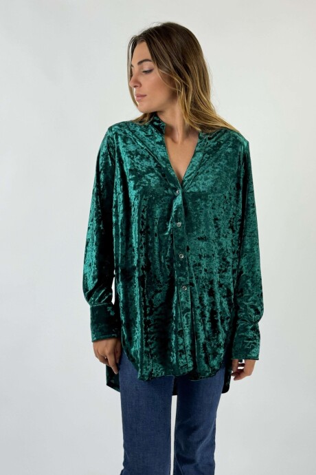 CAMISA VELVET ORNELLA - VERDE — Panthai