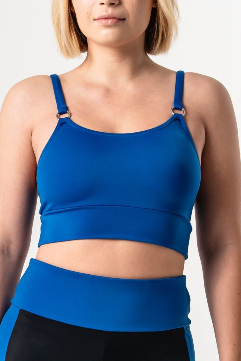 Top deportivo Joy - Azul Francia — Contigo Íntima