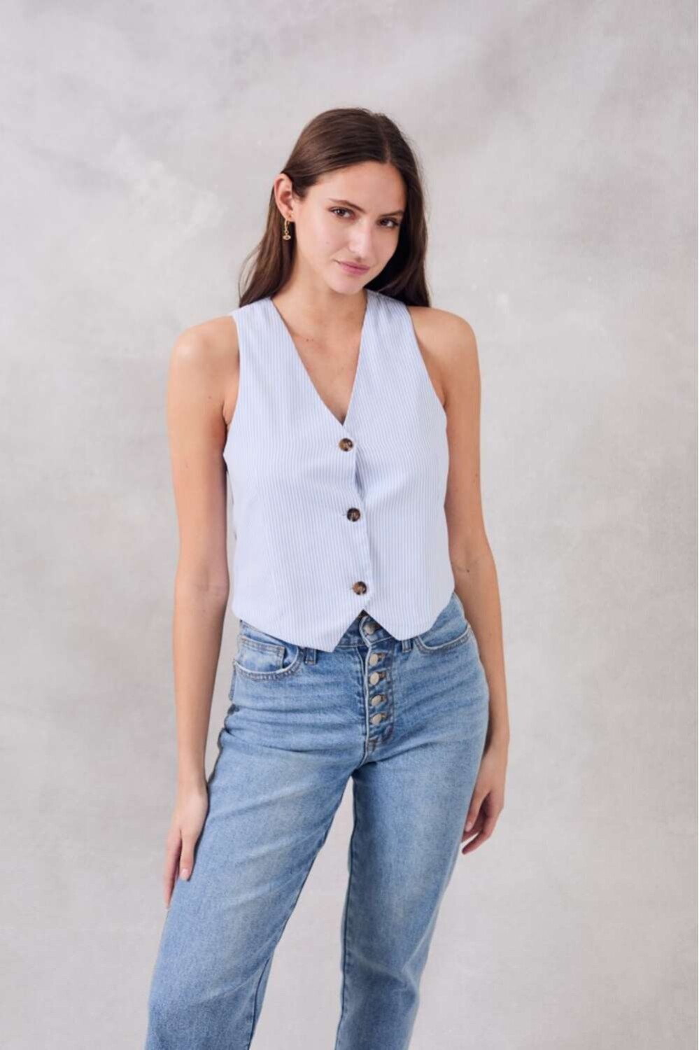 Chaleco - Celeste — Tienda Soy Santander