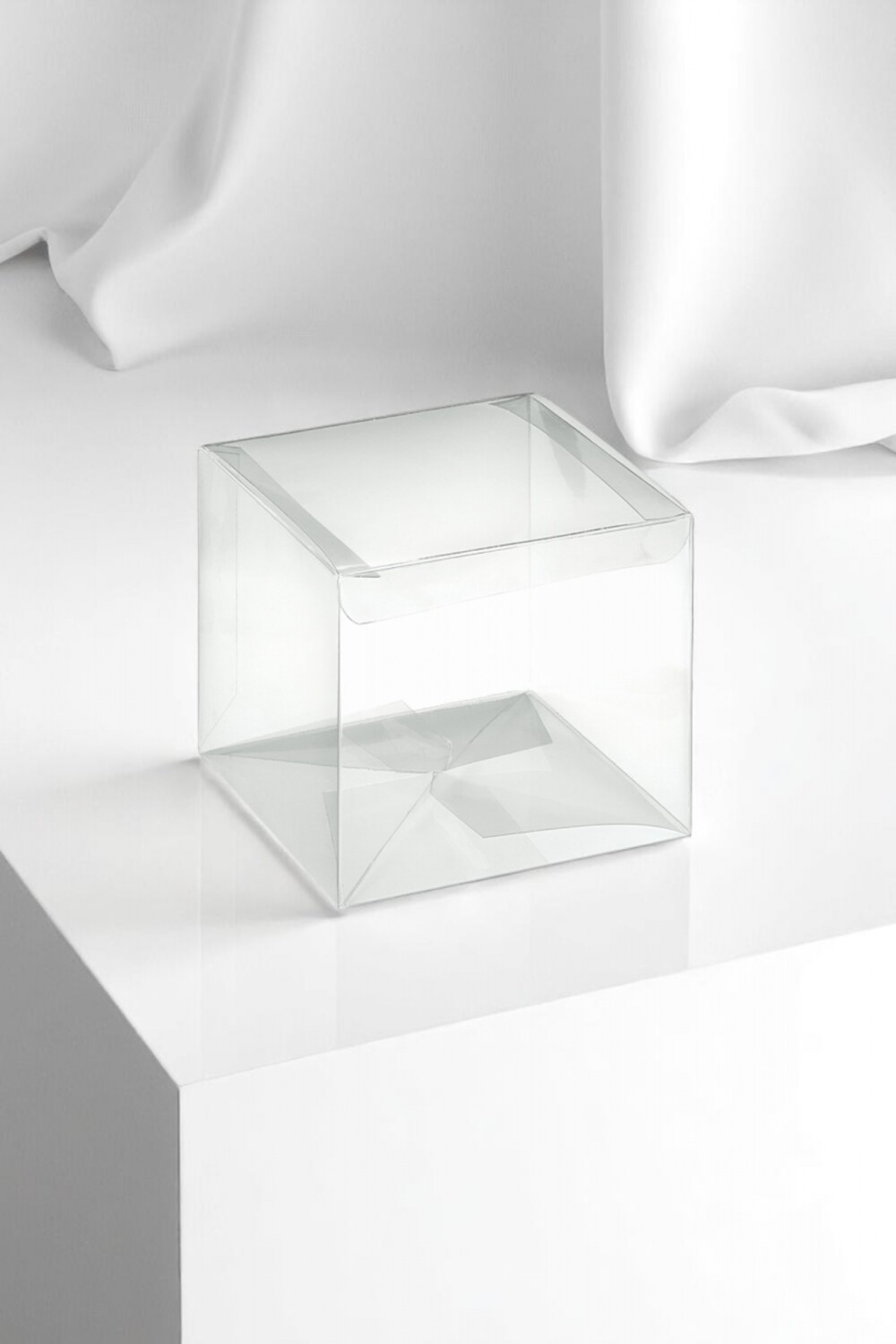 Caja transparente 12x12x8 cm. - TRANSPARENTE — PaperPack