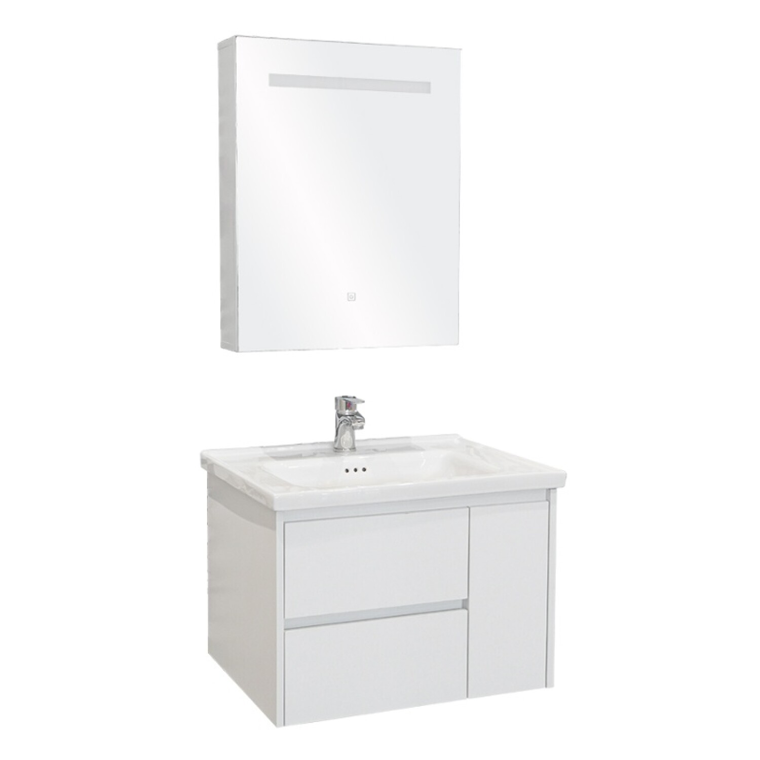 Conjunto Mueble De Baño Suspendido Modelo Ns-b4-60 / Mueble+bacha ...