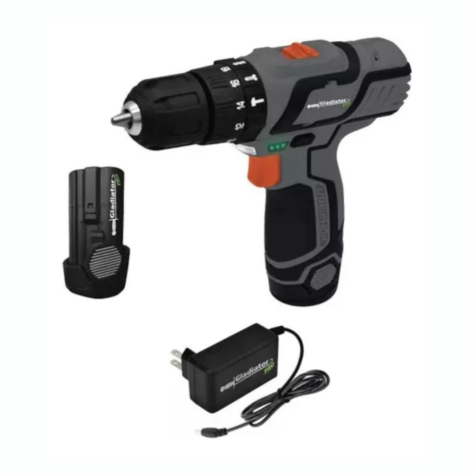 Taladro Atornillador Percutor GLADIATOR TPG910/12C1 12V Recargable ...