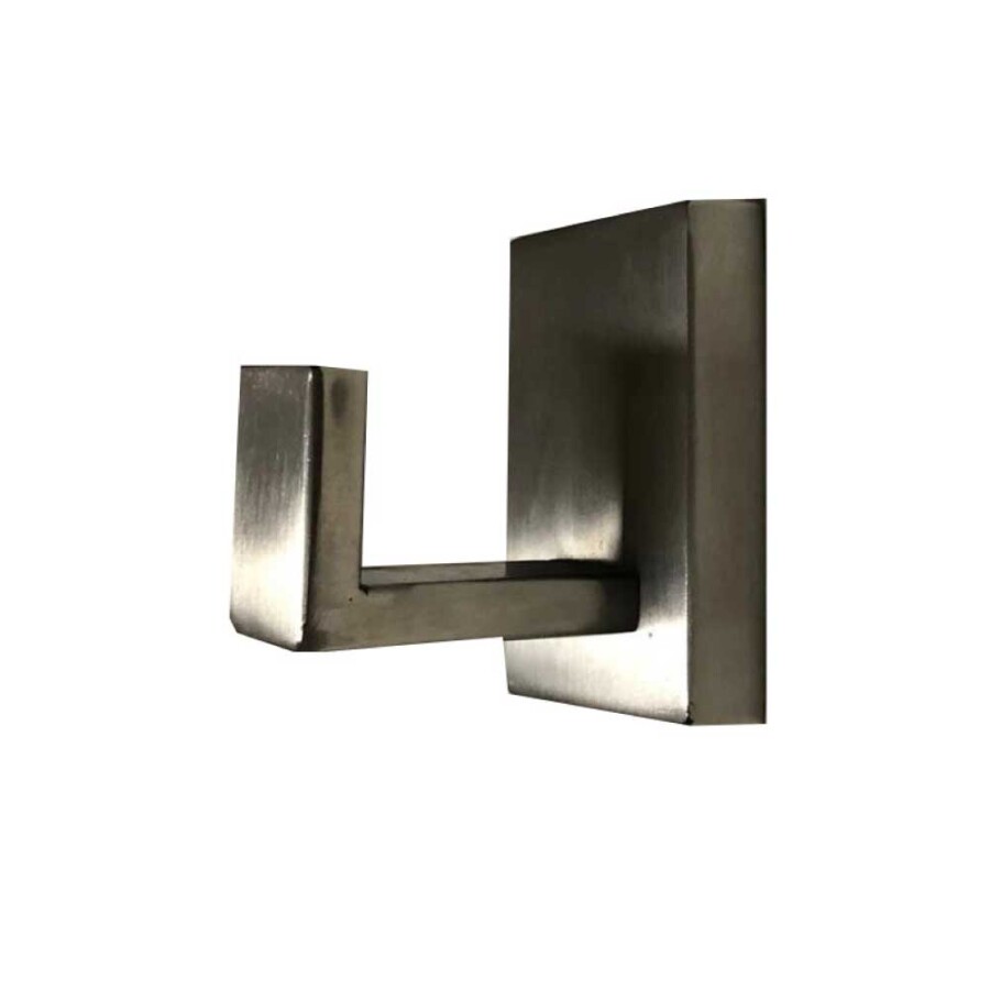 Percha Simple Cromado Cepillado Linea Panter — Bagno & Company