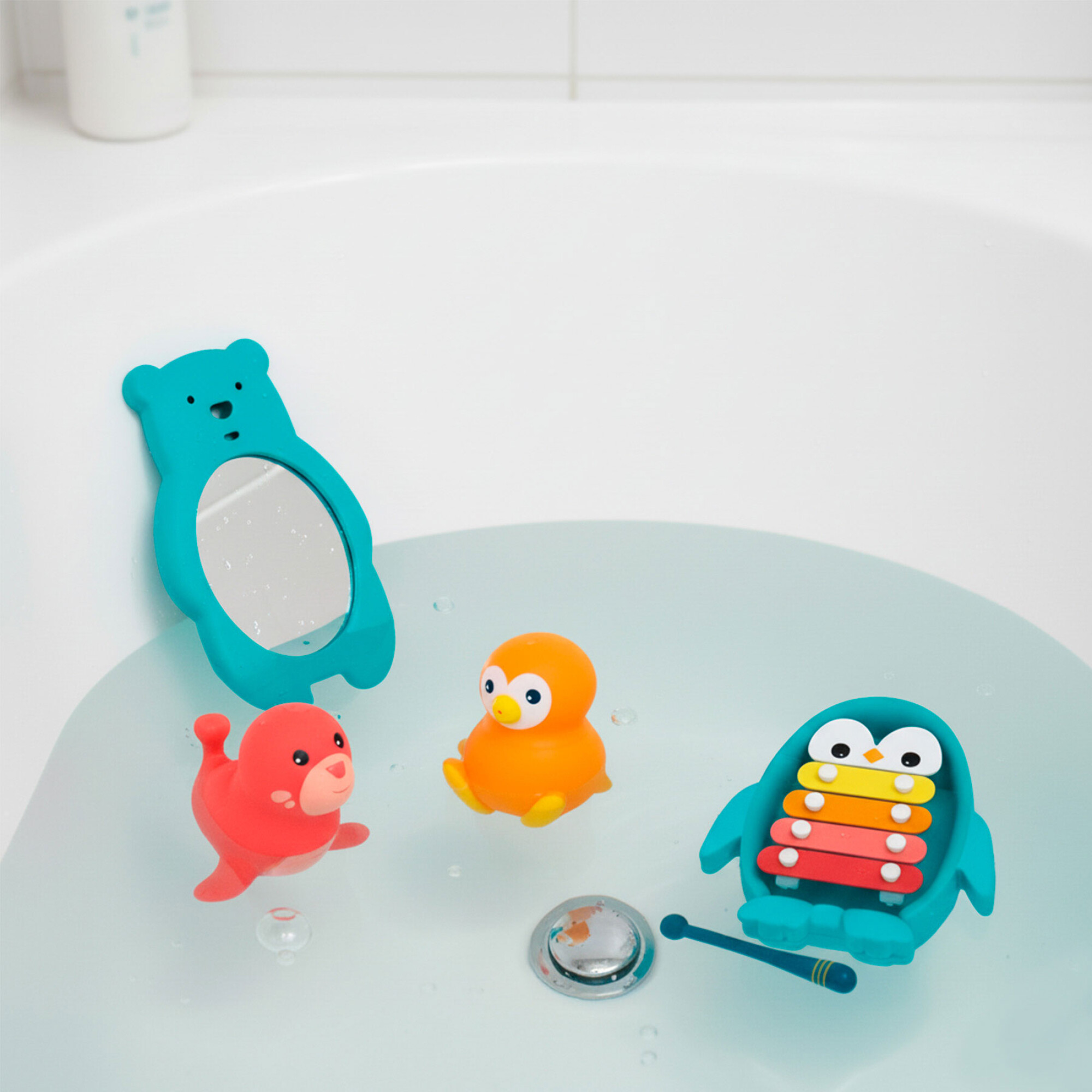 Juguetes De Ducha Infantil Set De Baño Para Niños C/Xilofón - Color ...