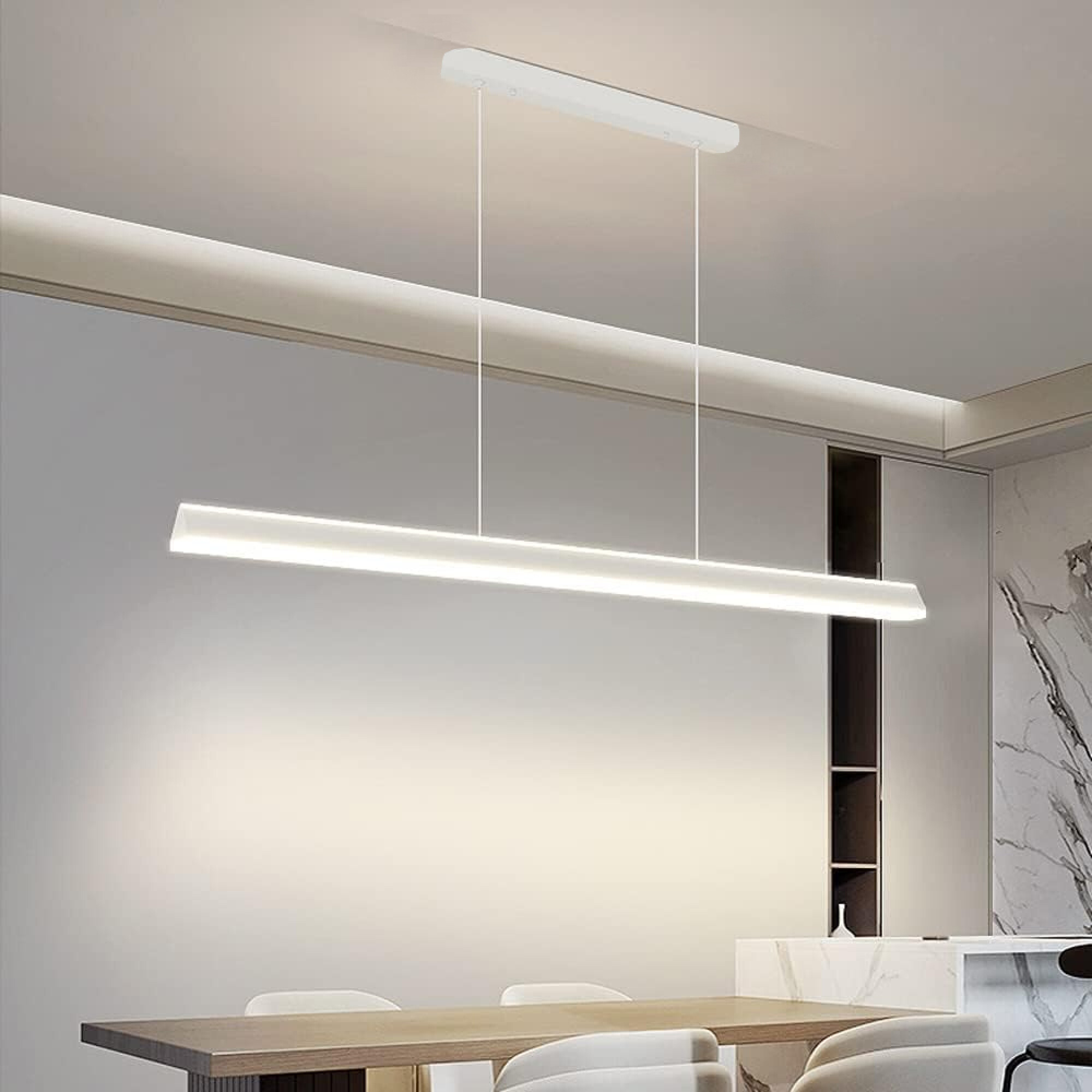 Luminaria Lineal LED Baku 120 cm Blanco — Unilux