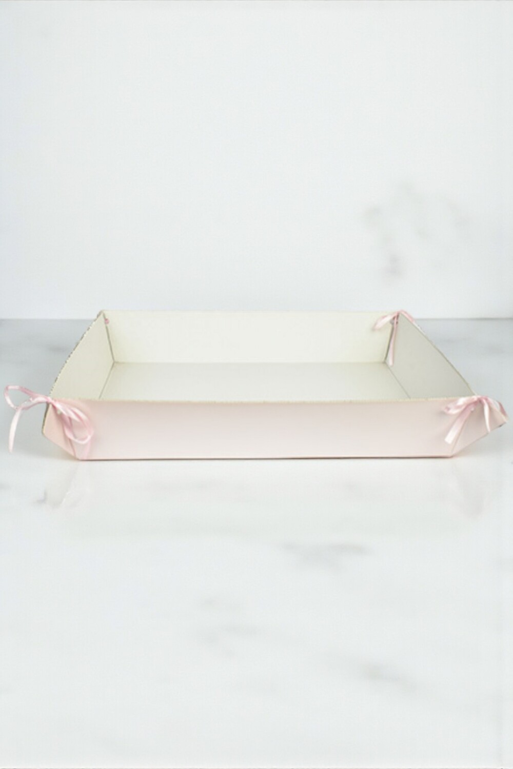Bandeja baby shower 41x33x8 cm - PERLATO ROSA — PaperPack
