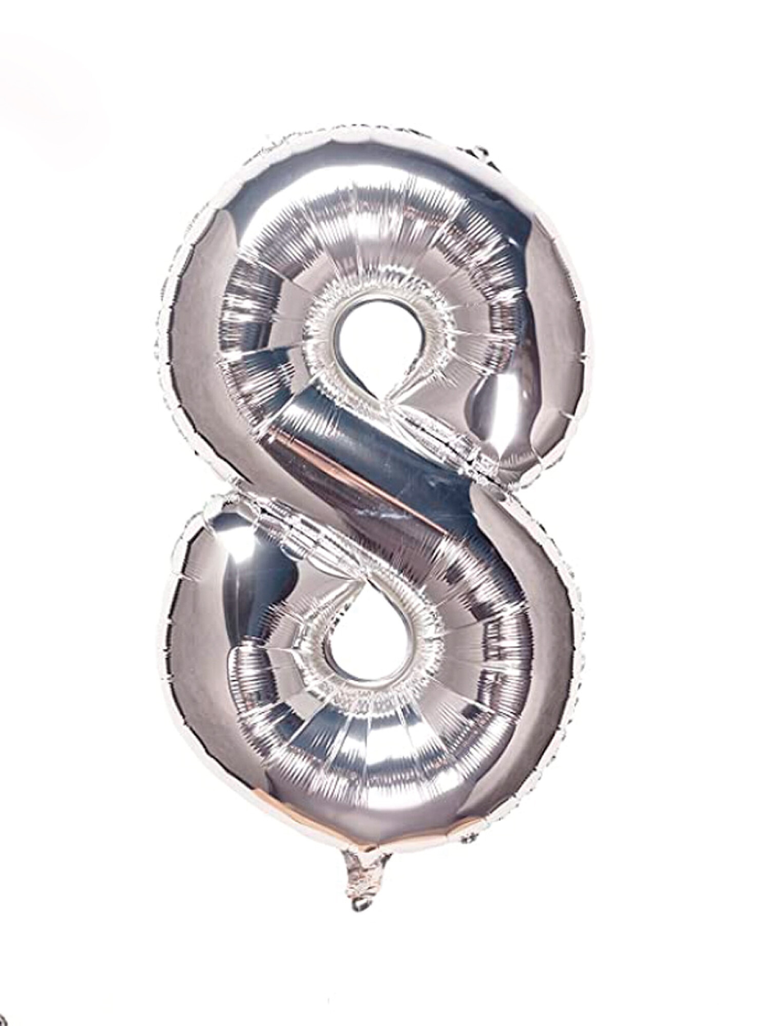 GLOBO NUMERO 8 - PLATEADO — Guapa - Paprika