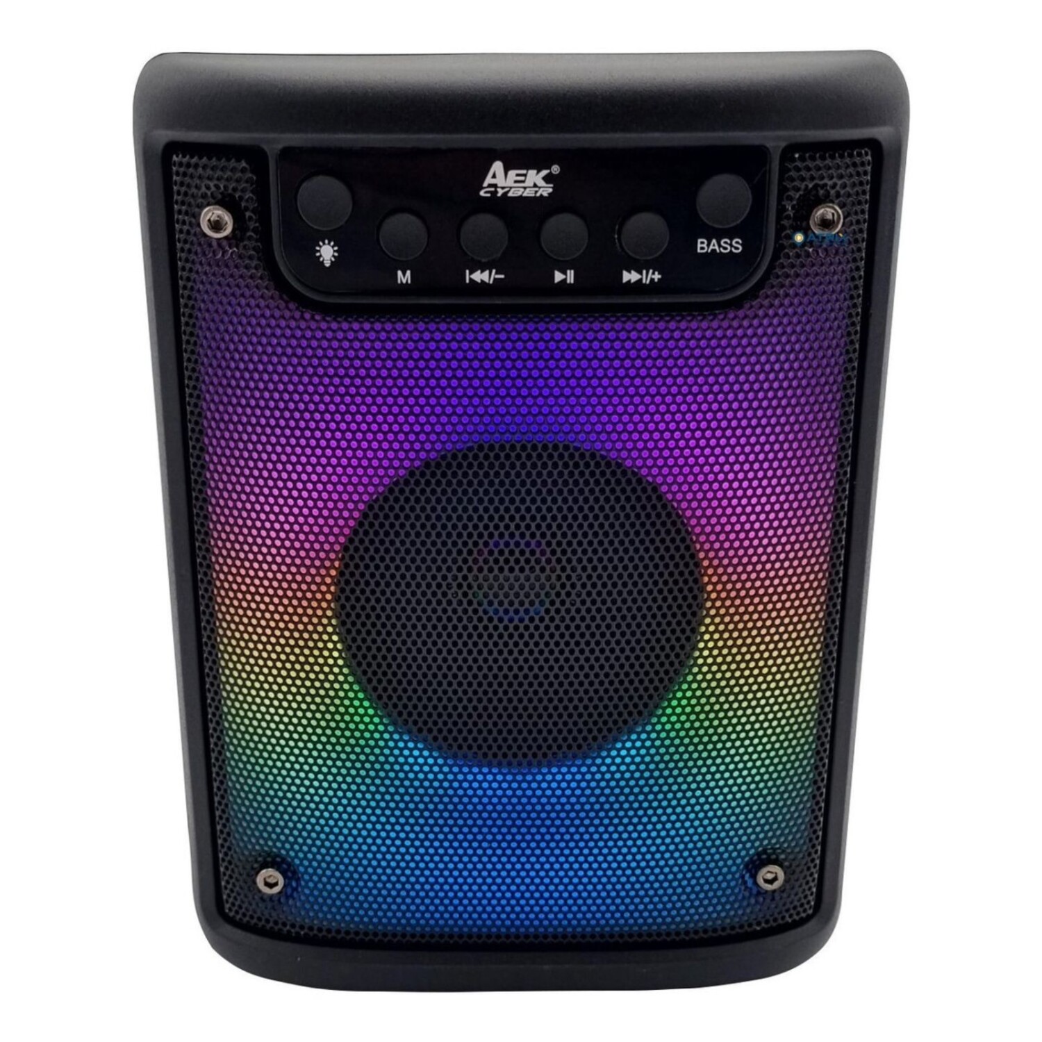 Parlante Caja Activa Bluetooth Inalambrico Sd Usb Fm Rgb — Atrix