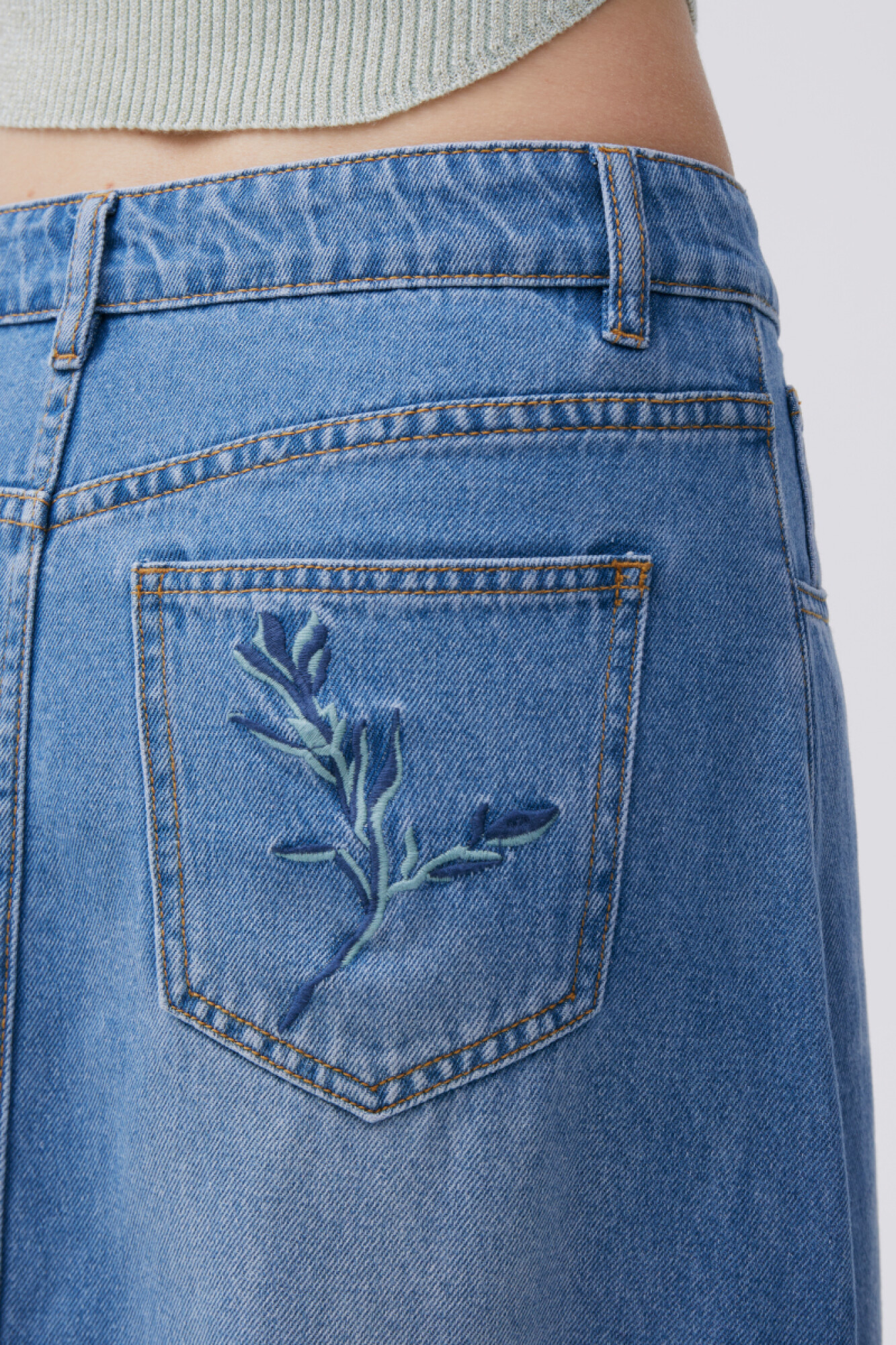 Falda Riviera - Celeste — Saura