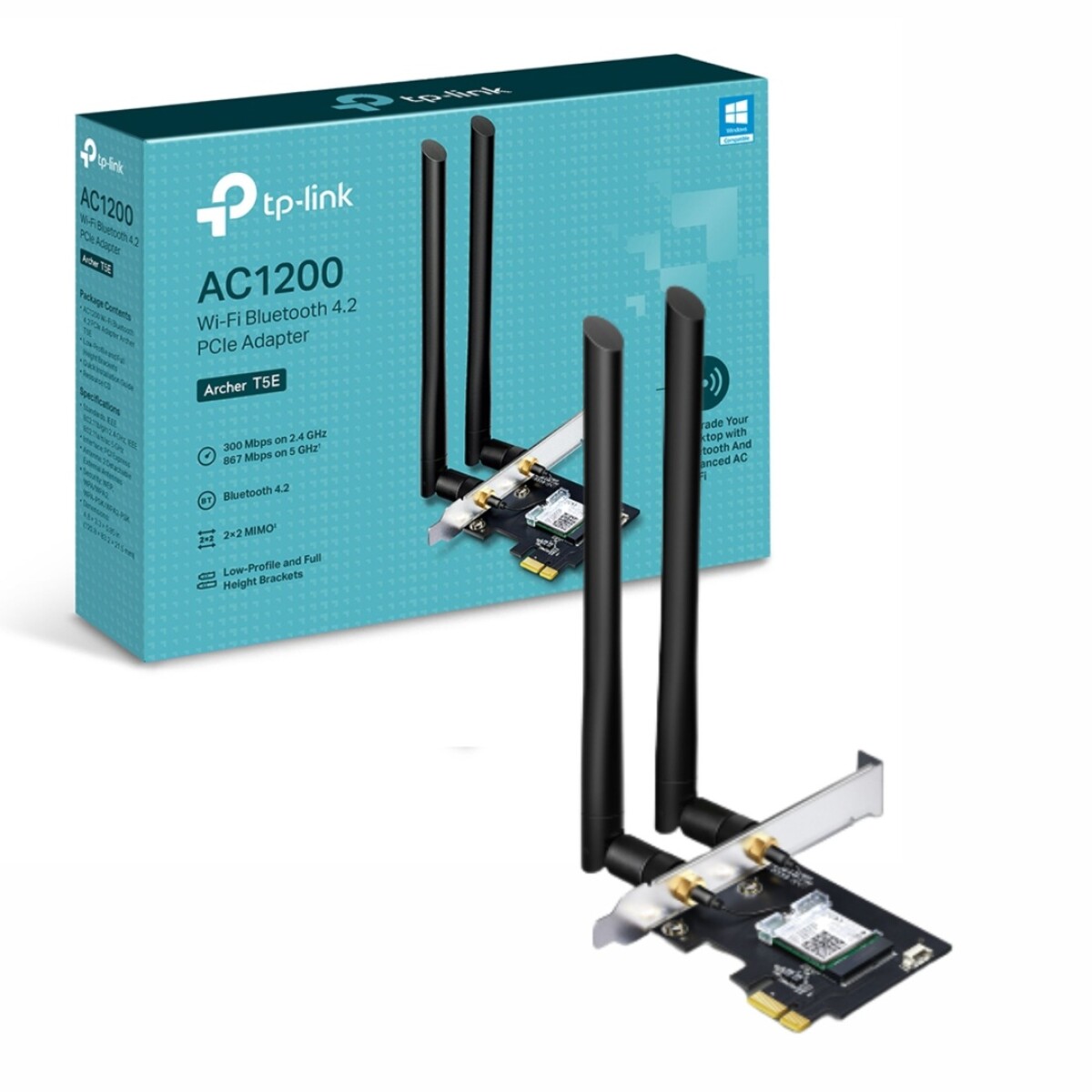 Tarjeta de Red Tp-link T5E AC600 Bluetooth Pciex — Universo Binario