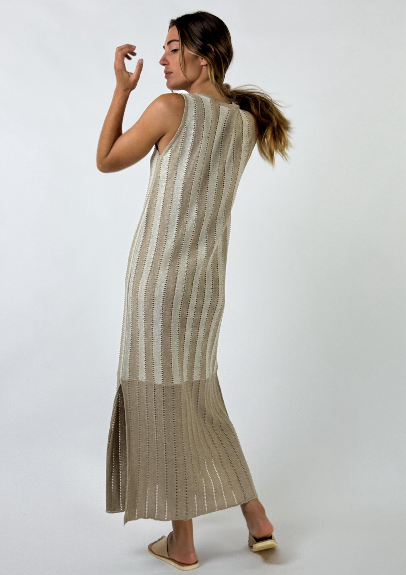 VESTIDO BAHAMA - BEIGE — Panthai