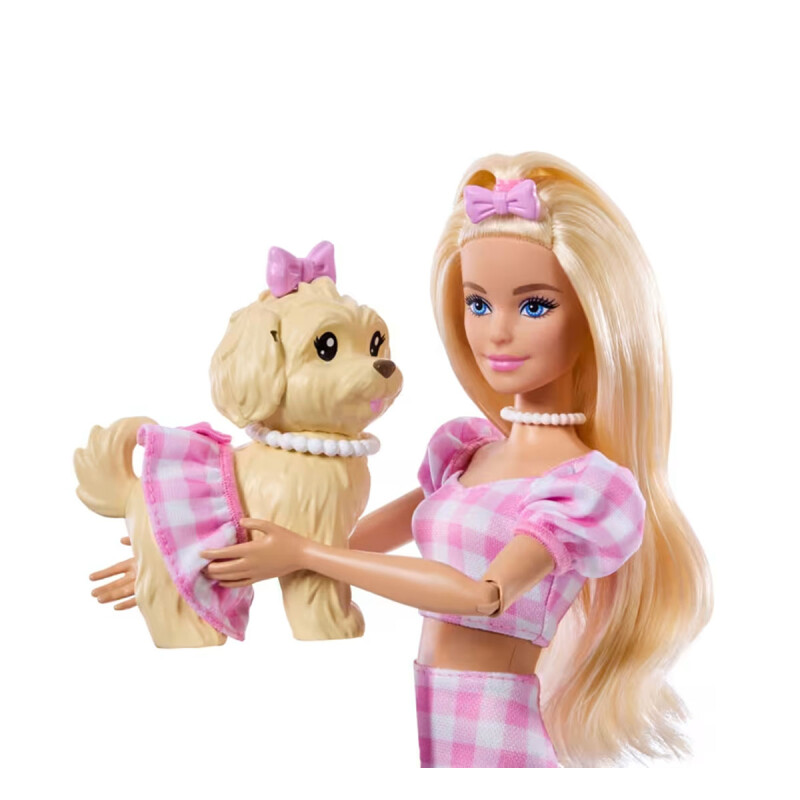 Barbie Muñeca De Moda Twinning Looks con perrito, ropa y accesorios ...
