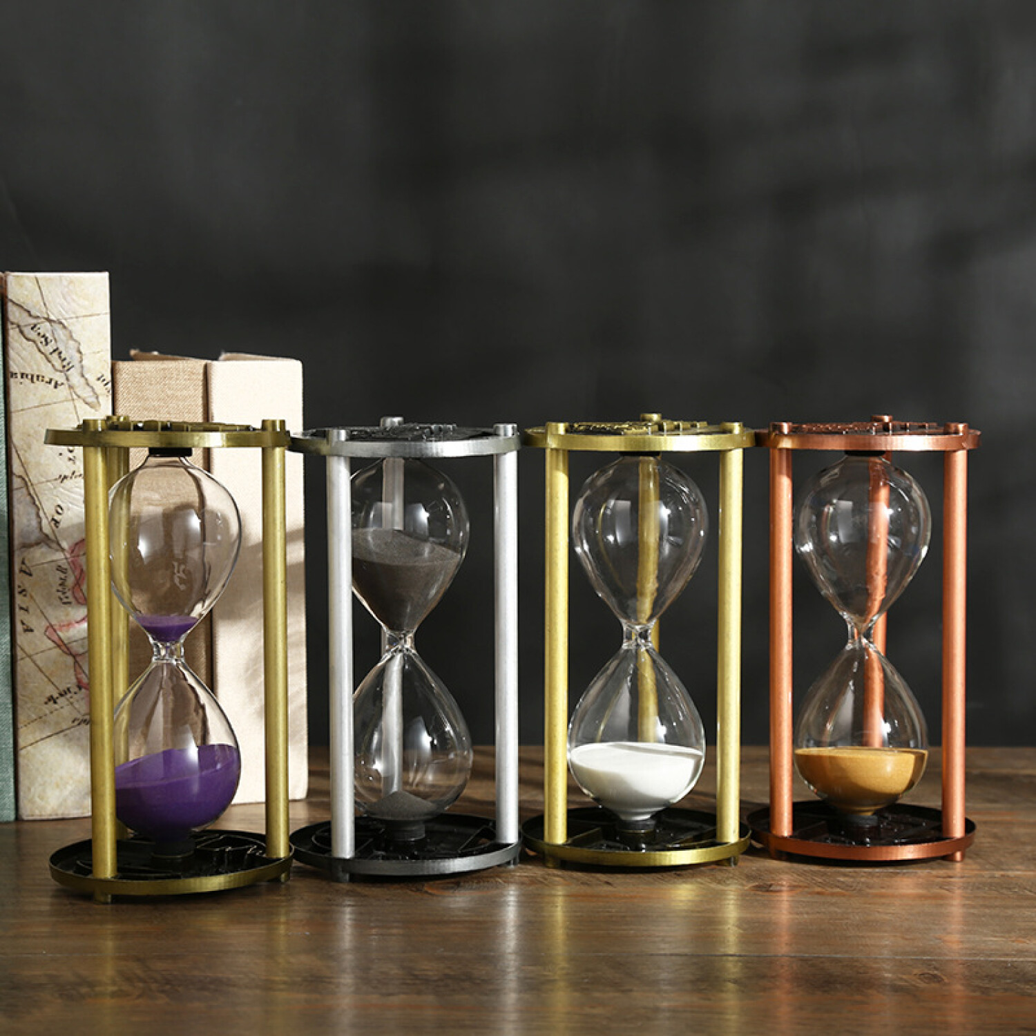 Reloj De Arena Columnas 15 Min - Verde — Que Regalo
