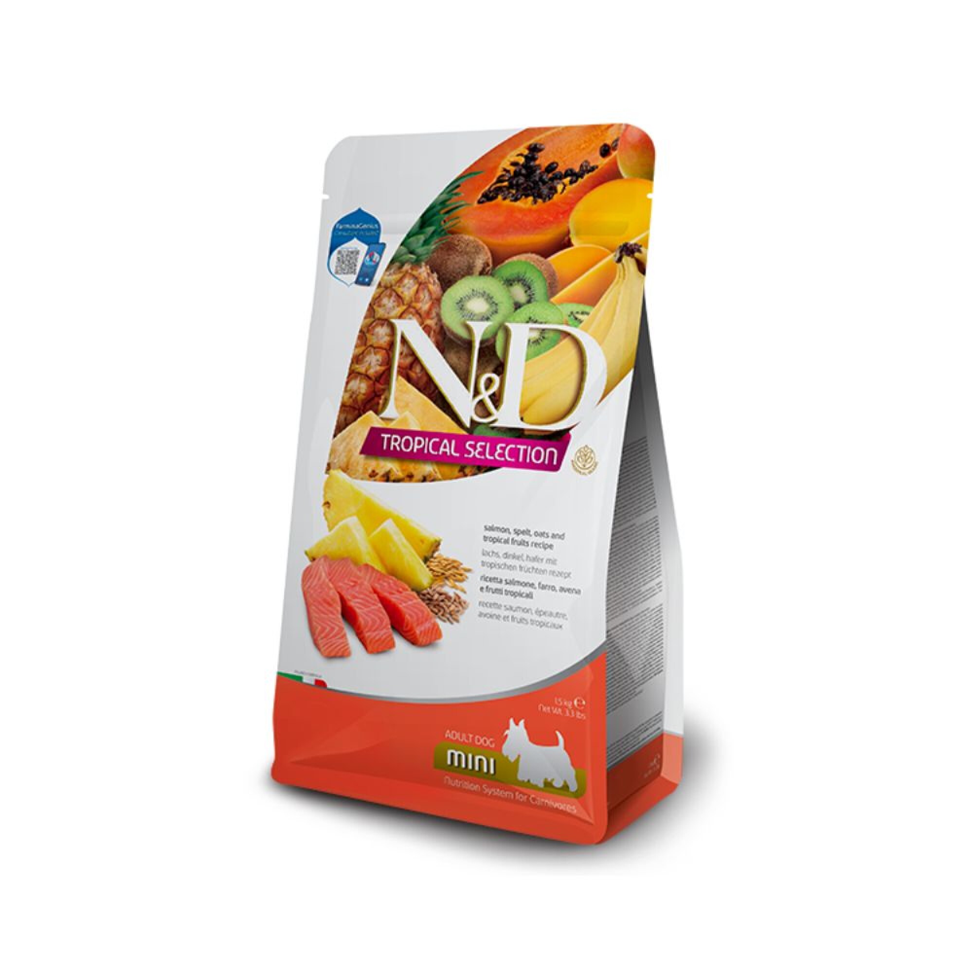 N&D Tropical Can Ad Mini Sal 2 + 0,5 Kg — Pet+