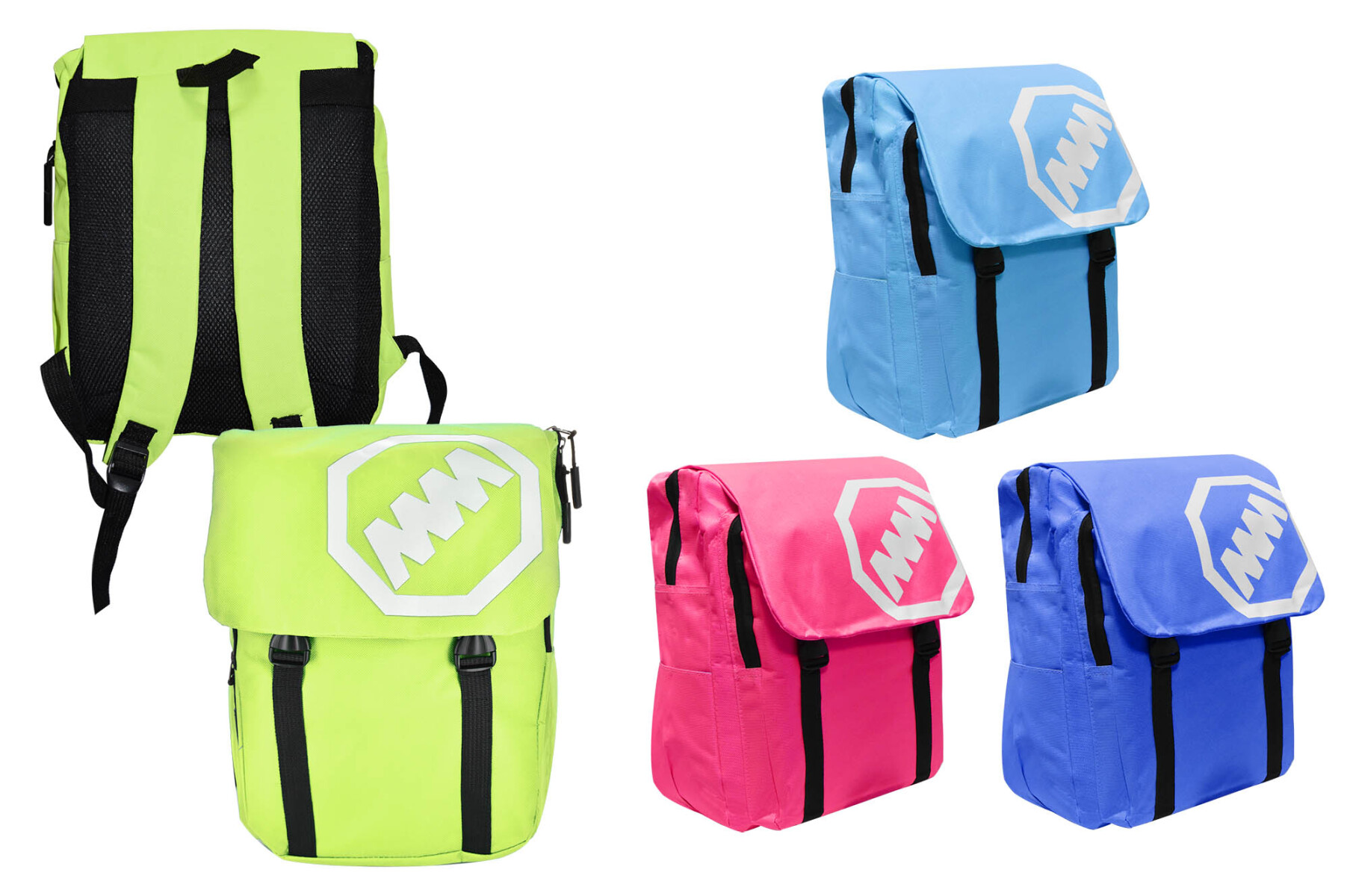 MOCHILA COLORES FLUO 19952 — El Clon
