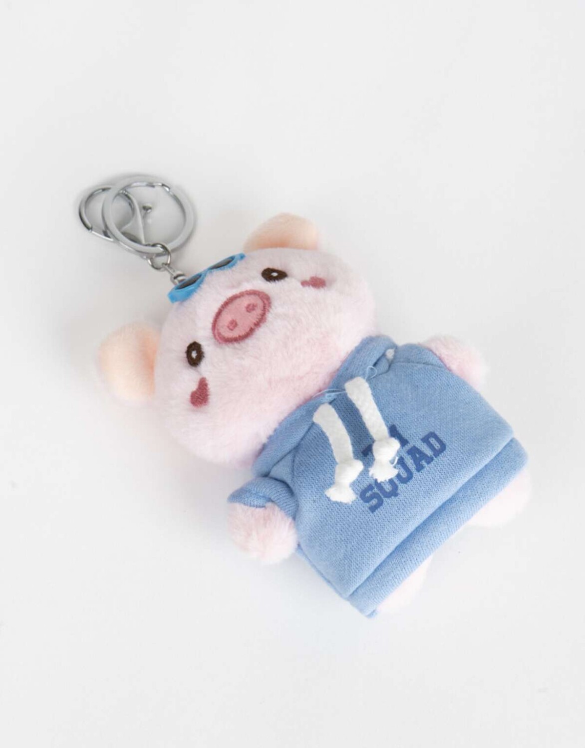 Llavero Y Charm De Peluche De Cerdito - Rosa Claro — Tienda Soy Santander