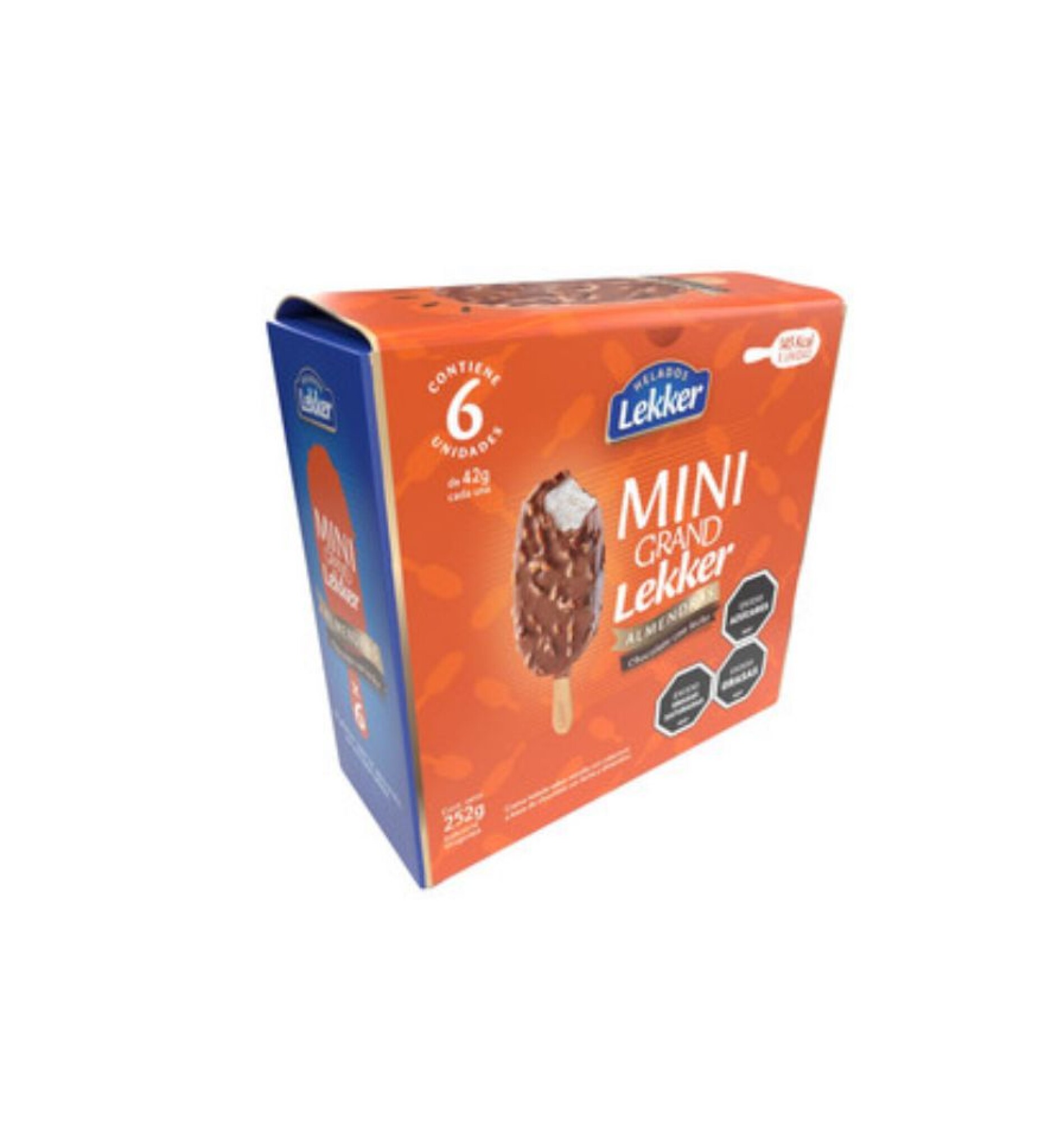 Mini Paletas de Chocolate con con Almendras X6 Unidades Lekker — 5 Océanos