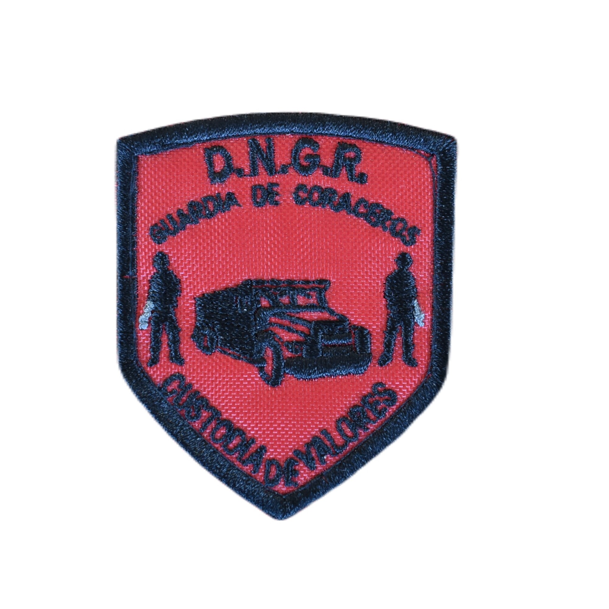 Parche bordado Custodia de Valores - DNGR - Rojo — Aventureros