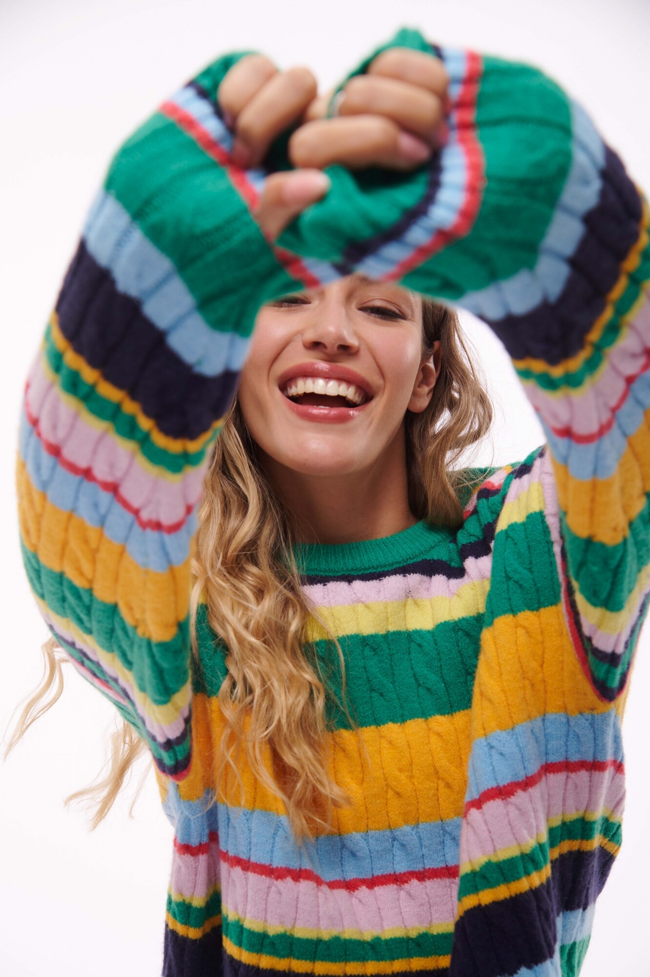 BUZO CHARO FRANJAS MULTI - VERDE — Minot