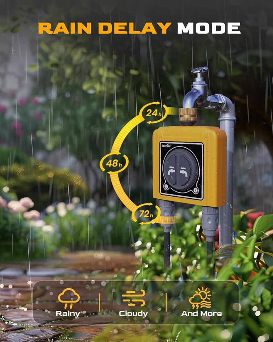 Programador canilla c/WIFI 2 zonas RainPoint — Mangusi