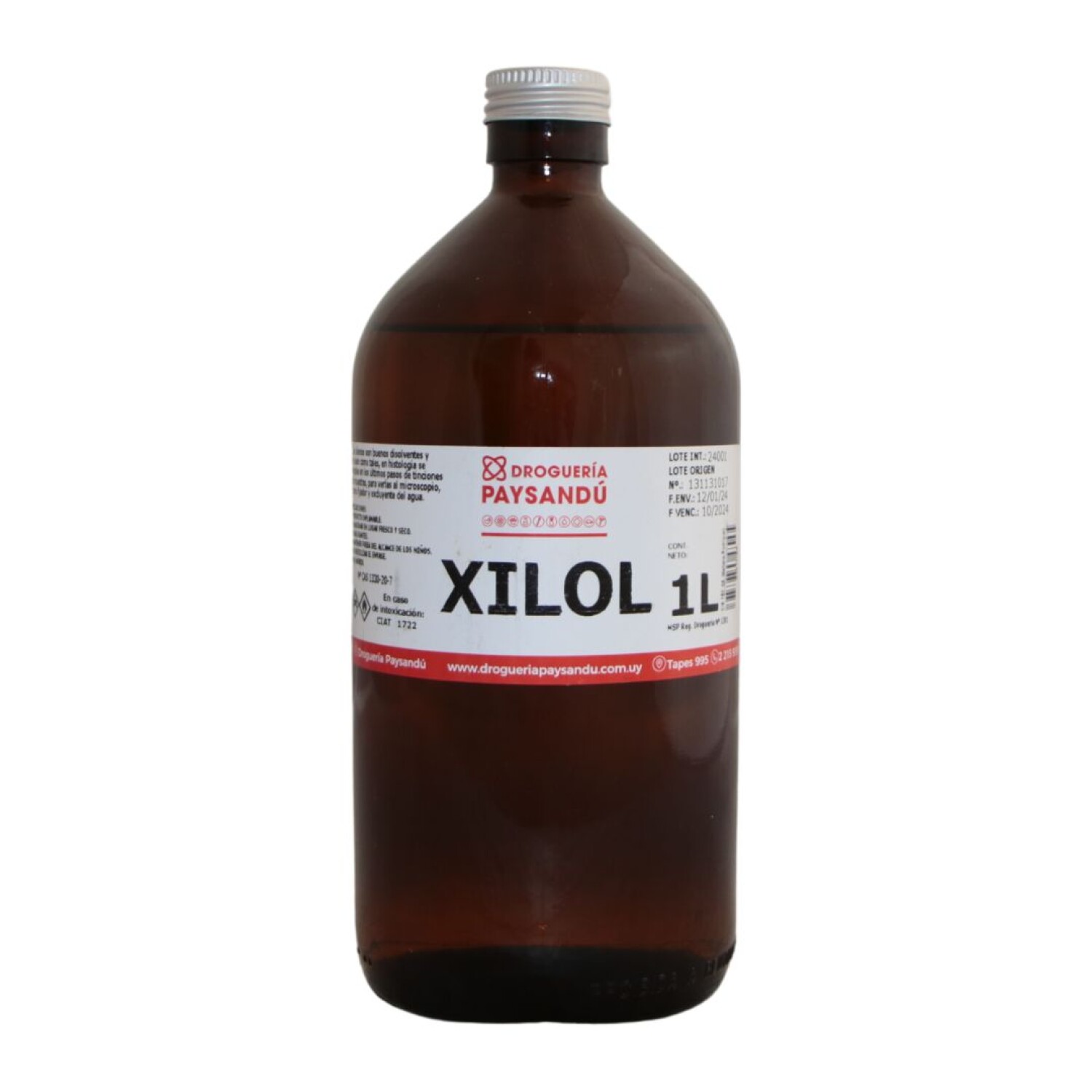 Xilol 1 L - Uso comercial — Droguería Paysandú