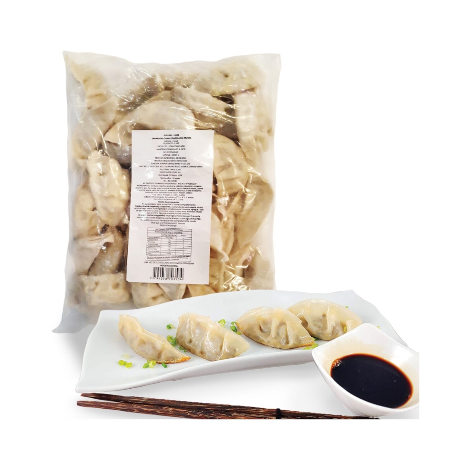GYOZAS DUMPLING 1KG EMPANADA CHINA — Hola Congelados