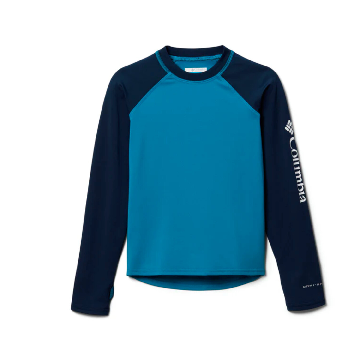 REMERA COLUMBIA SANDY SHORES LONG SL - Light Blue & Navy — Global Sports