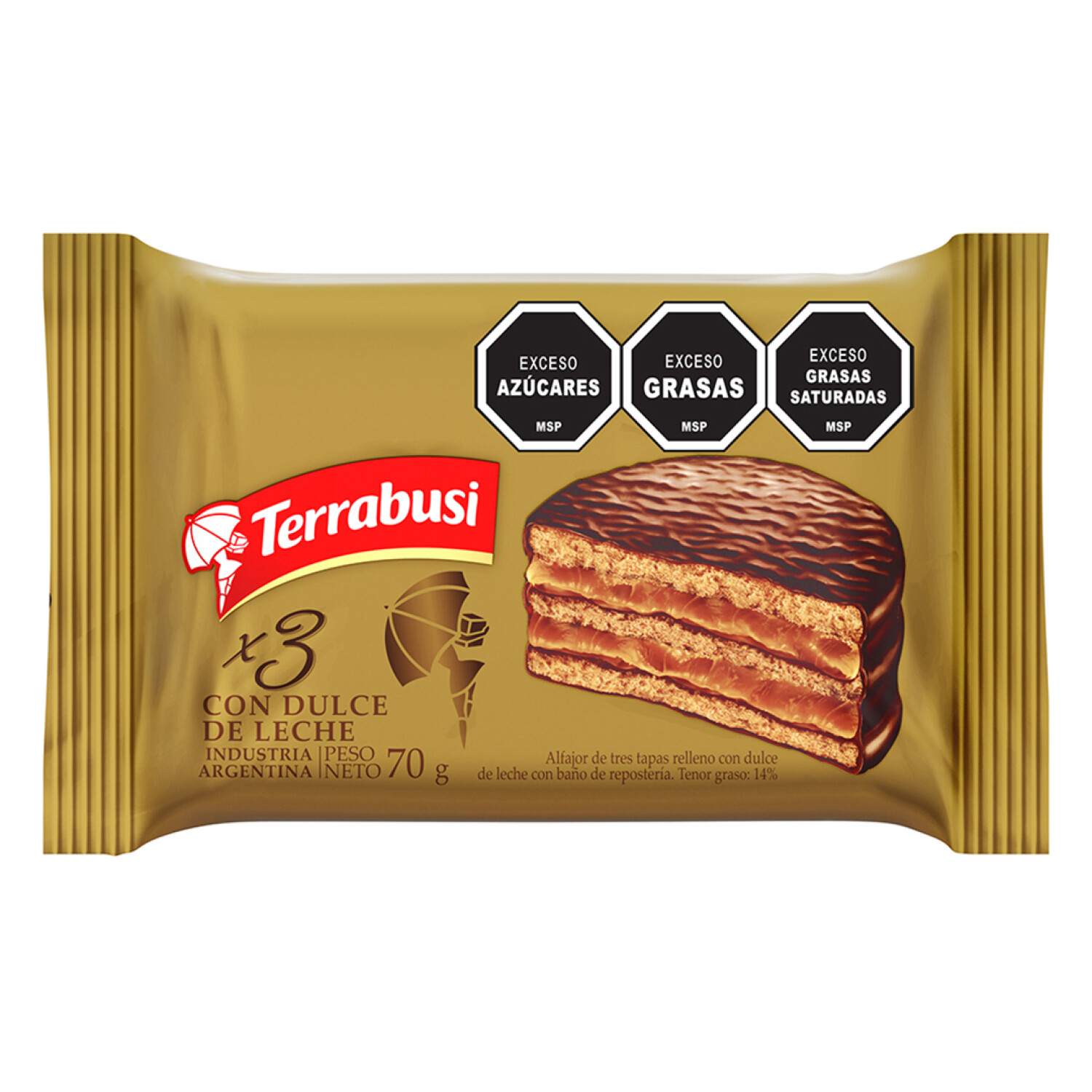 Alfajor Terrabusi Triple 70GR — Universo Binario