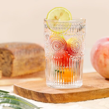 Juego De 6 Vasos Vidrio Largo Sun 350ML — El Capitán