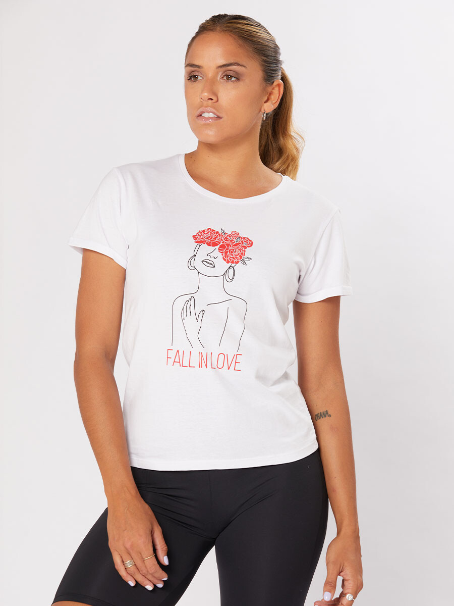 T-SHIRT ROSED - Blanco — Superoutlet