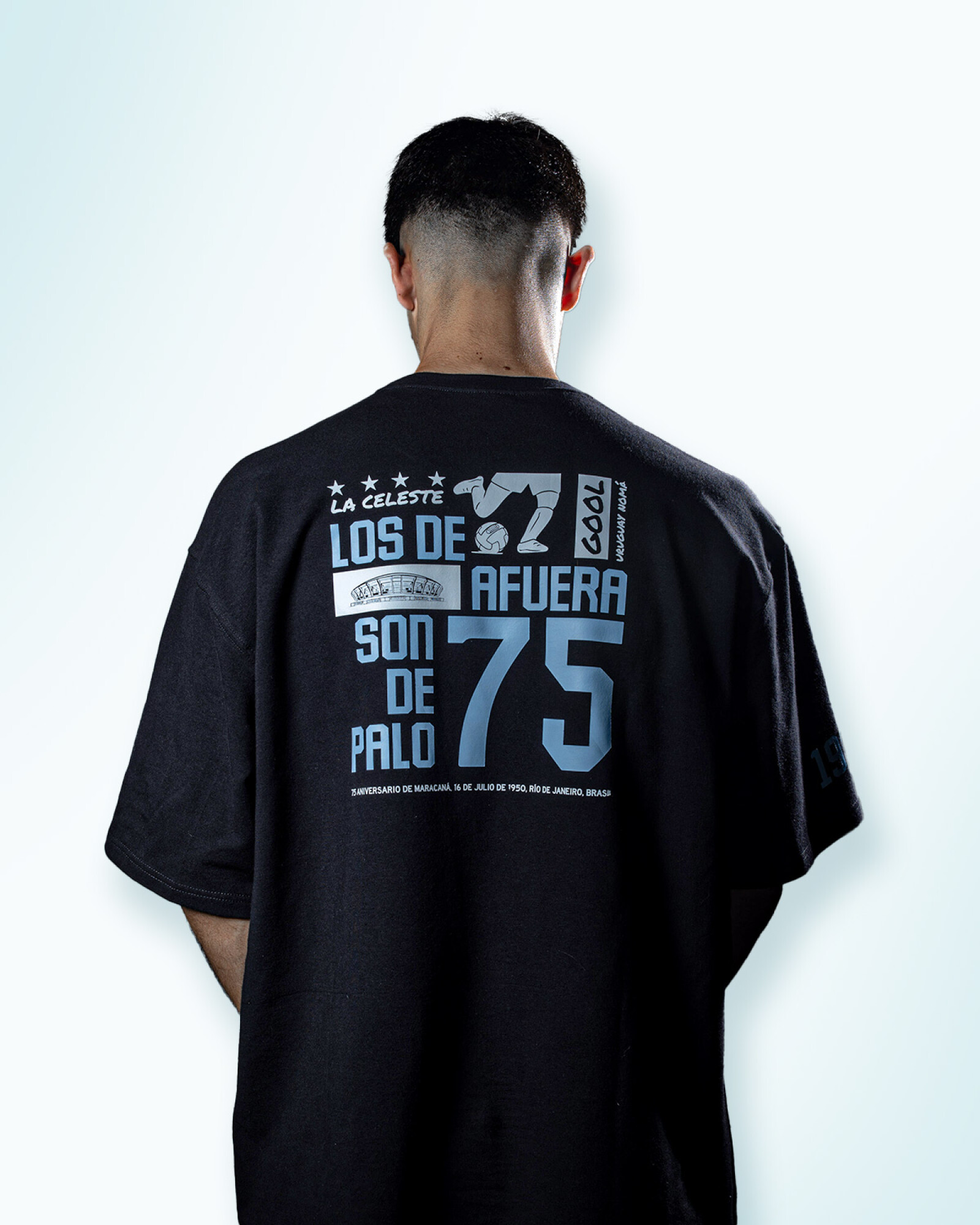 Remera Oversize Negra - Los de afuera son de palo — AUF Store