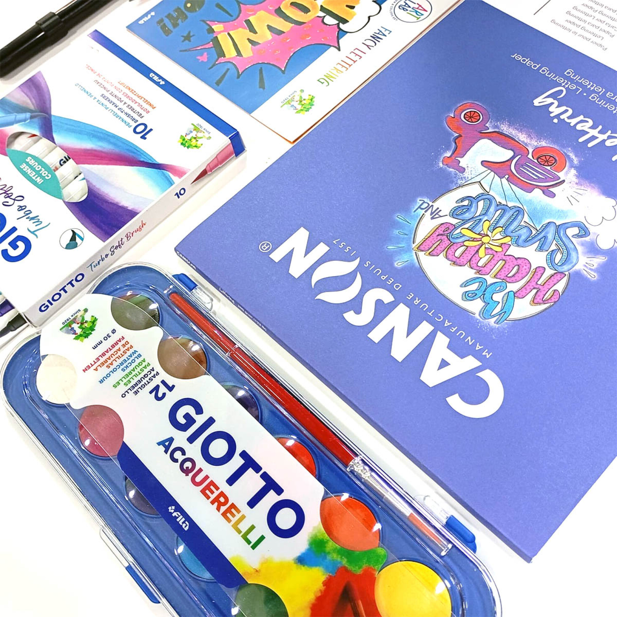 Set Arte Lettering Completo 45 Piezas Multicolor — El Rey del ...