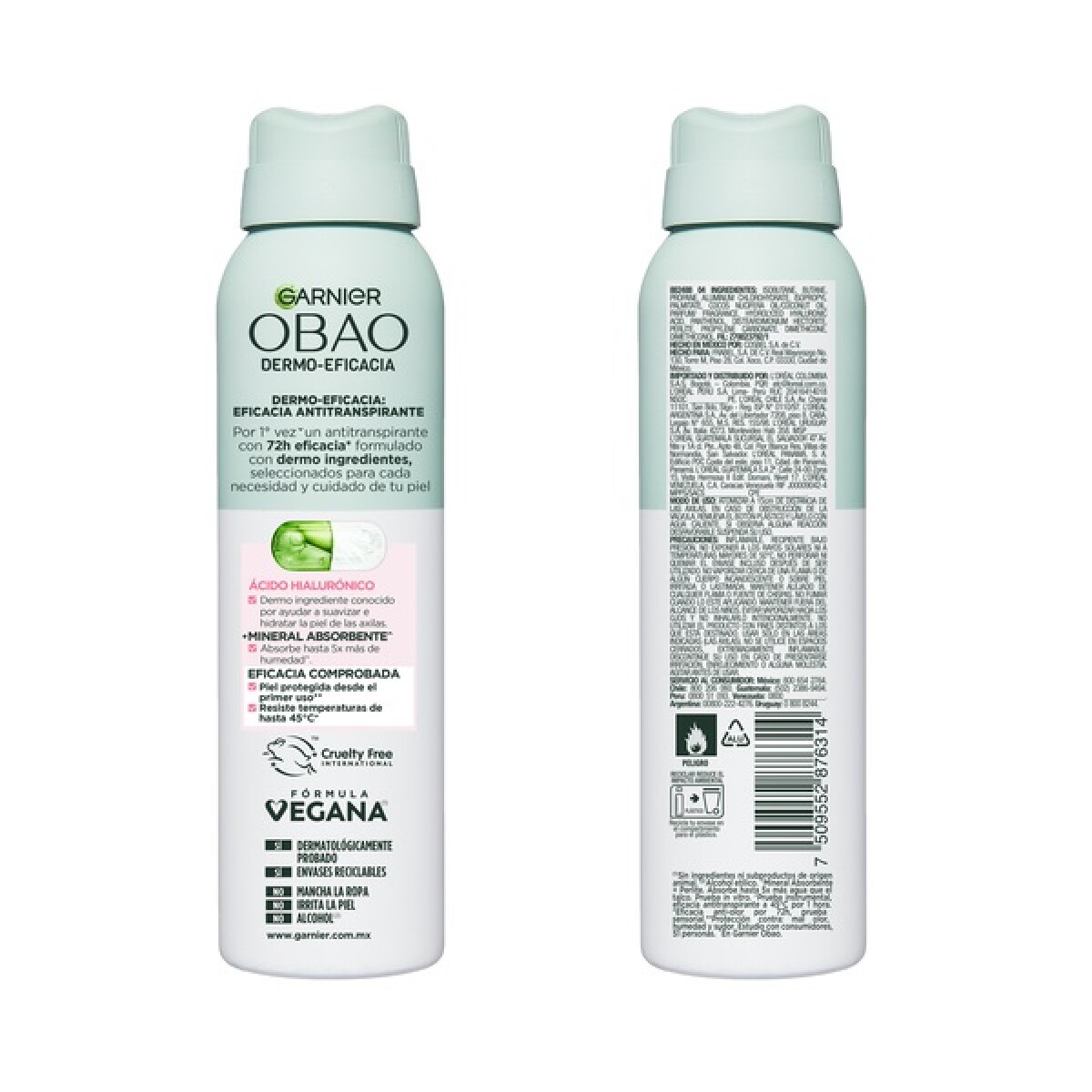 Desodorante Aerosol Obao Dermo-eficacia Hialurónico 150 Ml. — Farmacia ...