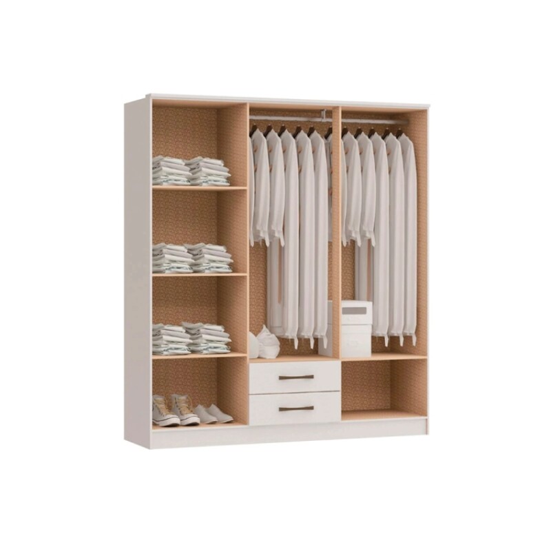 Ropero Pequim 6 Puertas Blanco Mdp — Albanes
