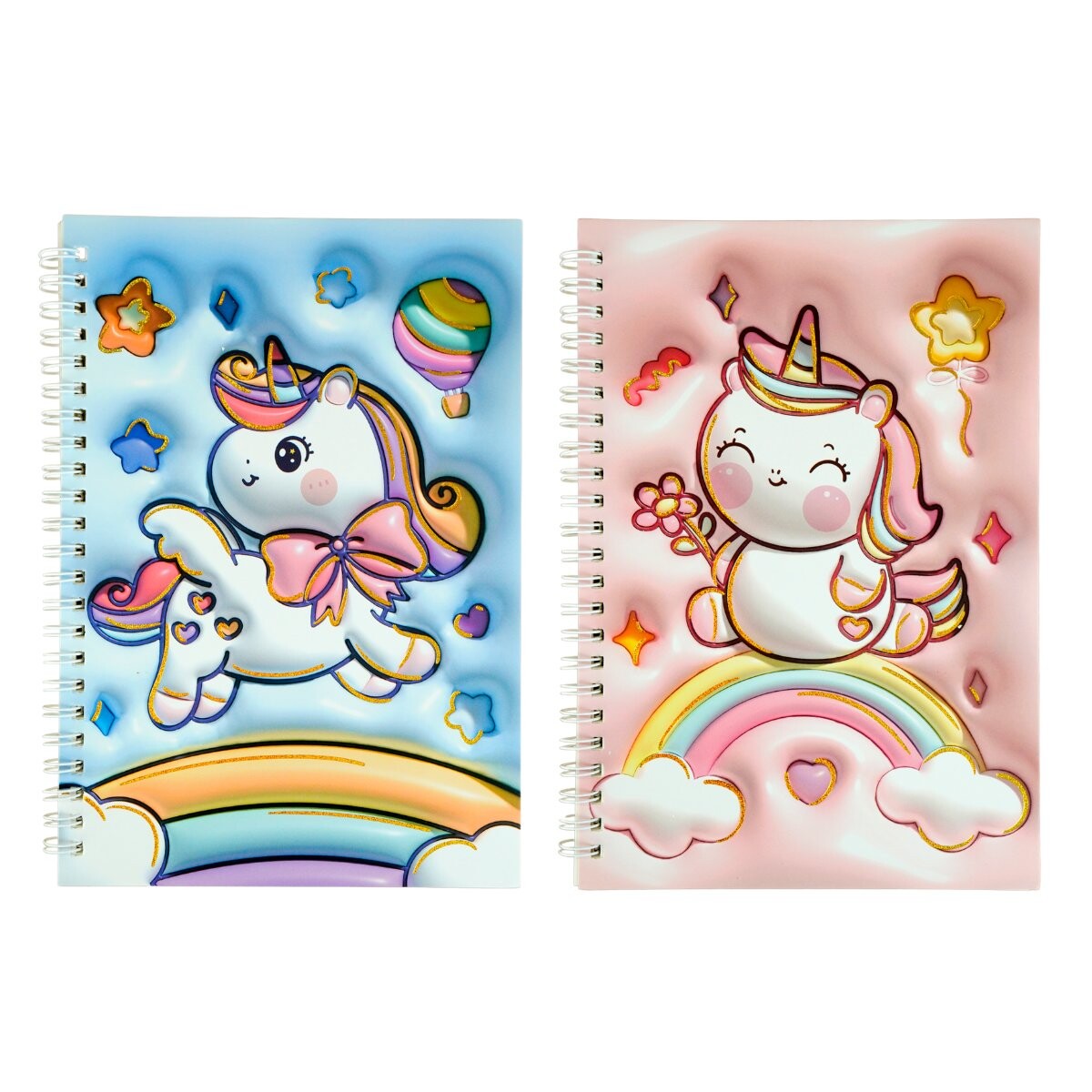 Cuaderno de tapa dura con diseño unicornio — El Clon