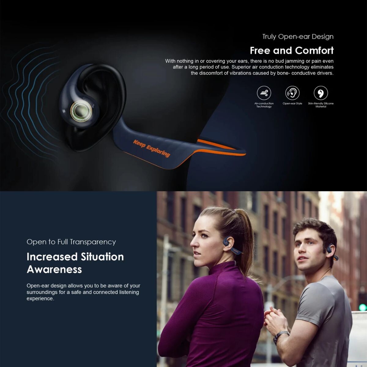 Auriculares inalámbricos deportivos Oraimo OPN-40D — Market