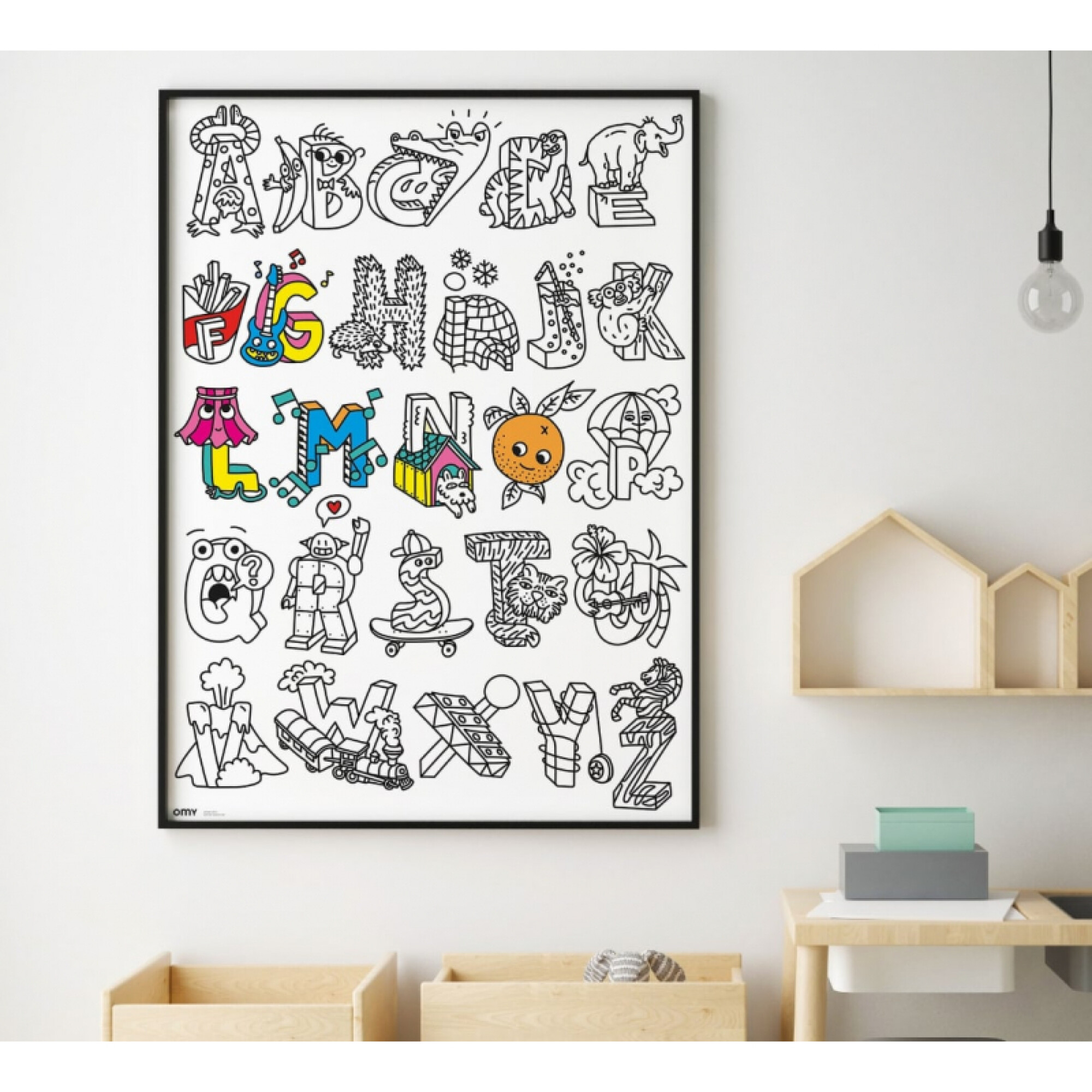 Póster gigante para colorear - ABC — Rumba