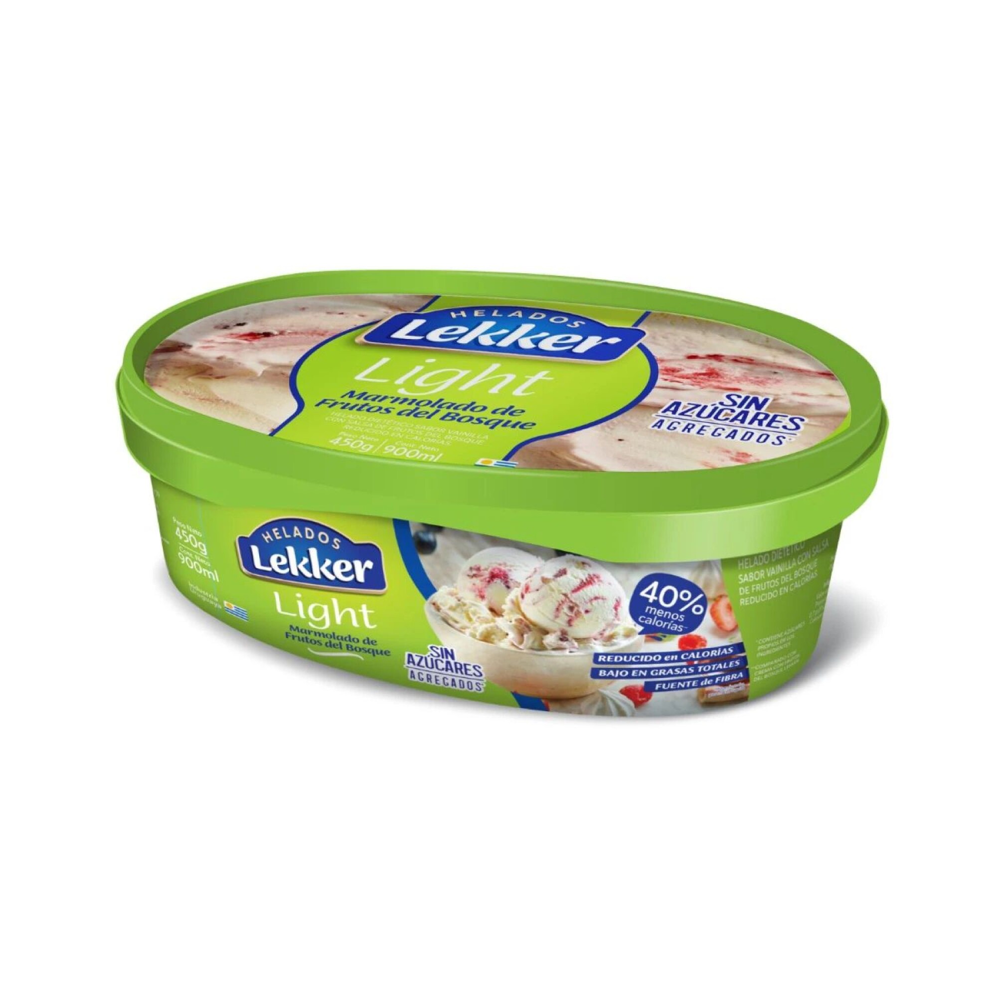 HELADO LIGHT FRUTOS BOSQUE 900ML LEKKER — Hola Congelados