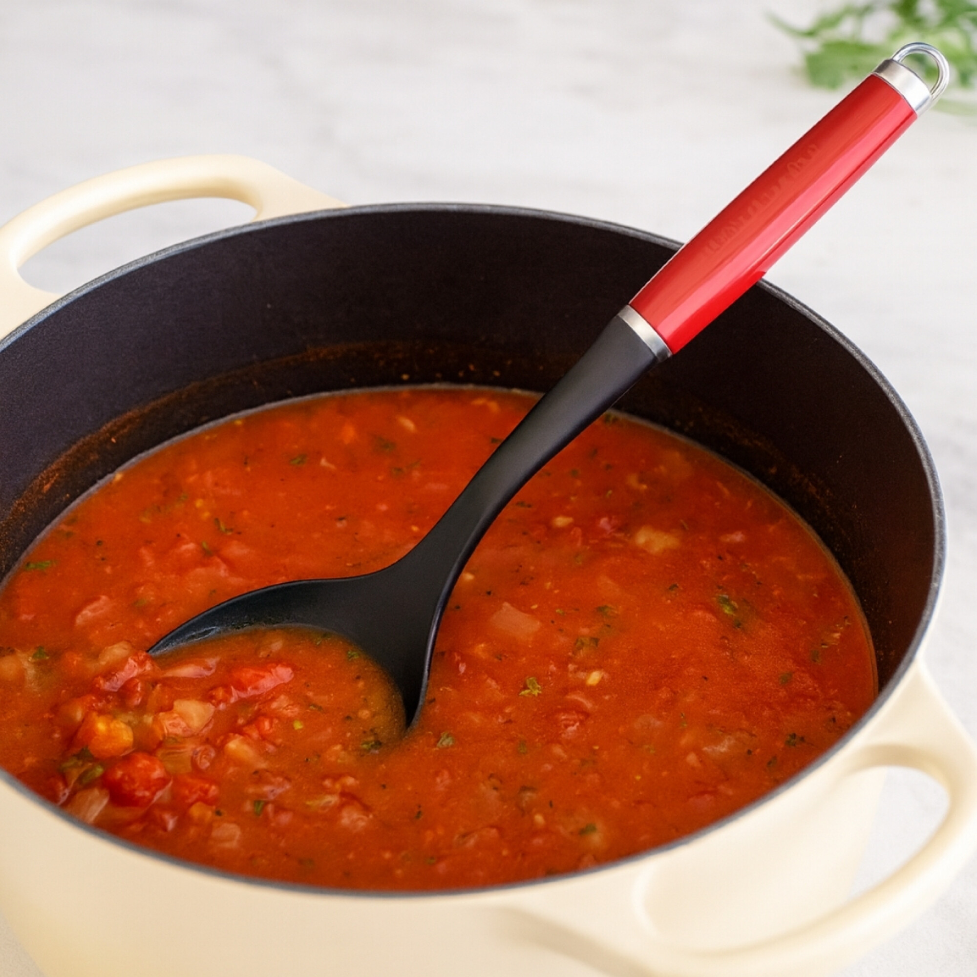 Cuchara de Servir Roja 35 cm — Santucci