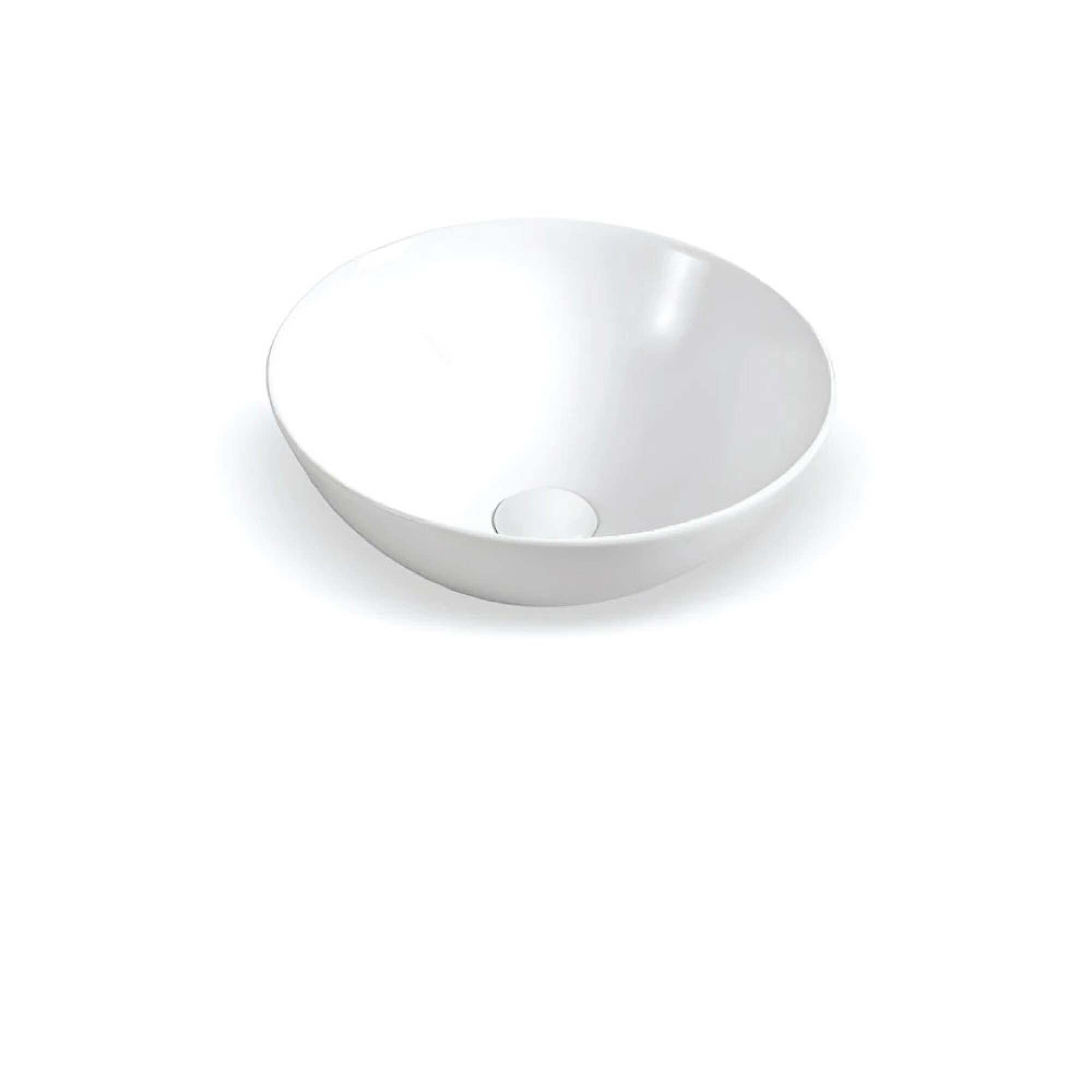 Lavatorio de Apoyo Redondo Blanco Línea Zoe — Bagno & Company