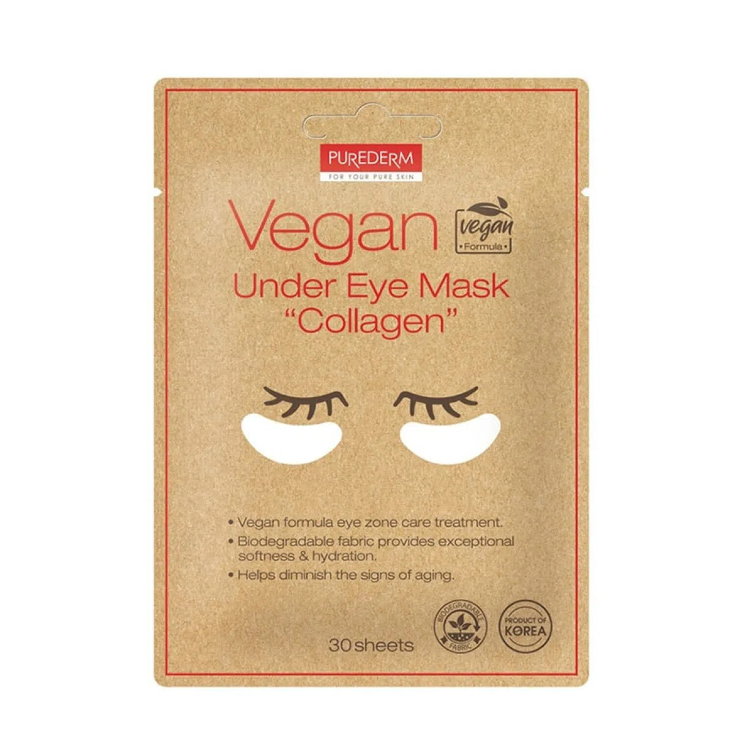 Purederm Vegan Under Eye Mask Collagen — San Roque