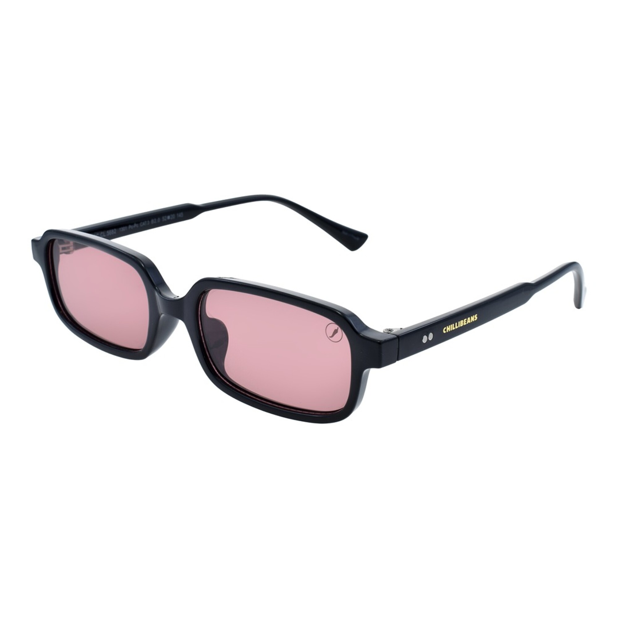 Lentes de Sol Chilli Beans Dubái - Negro - Rosa — Chilli Beans