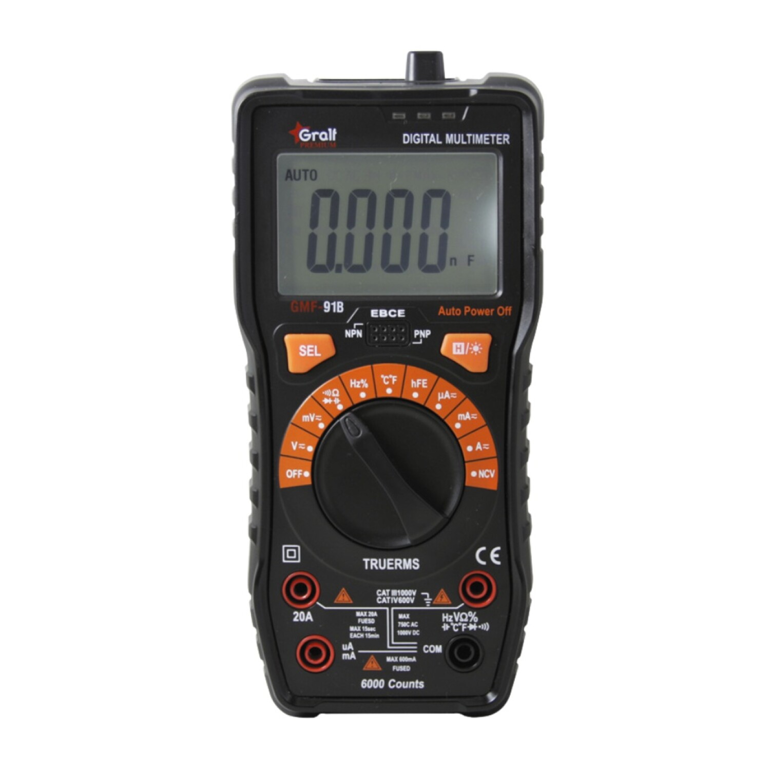 MULTIMETRO DIGITAL PREMIUM AUTORANGO 1000VCA. 750V — Luminotecnia