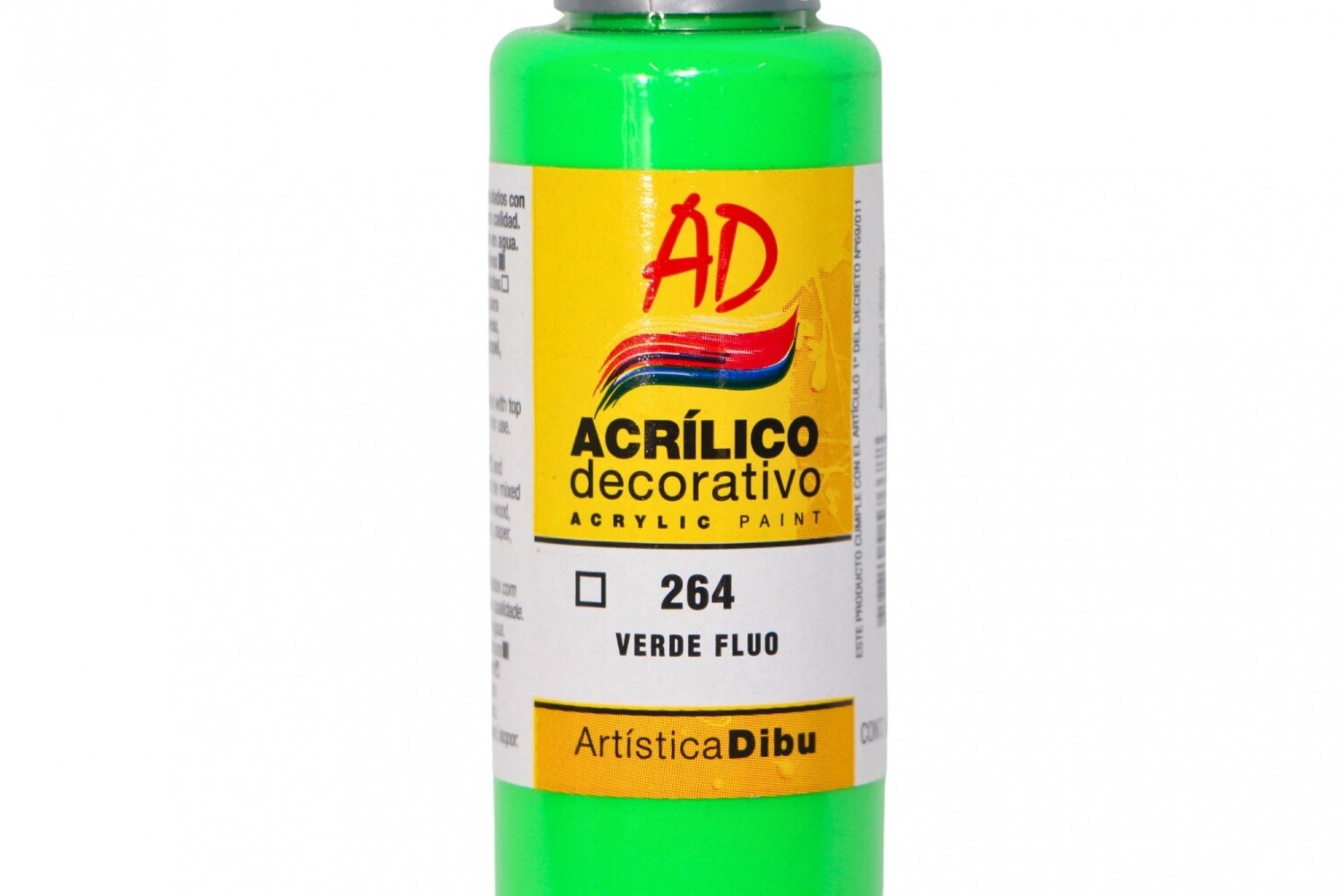 PINTURA ACRILICA ARTISTICA DIBU 60 ML. DIFERENTES COLORES - COLOR VERDE ...
