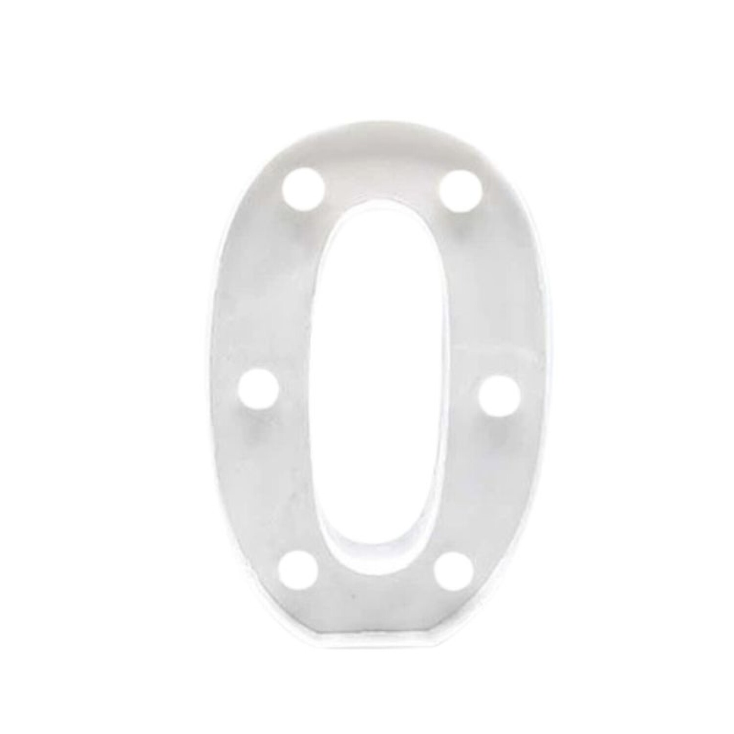 Número Blanco 16cm - 0 — Casa Fessta