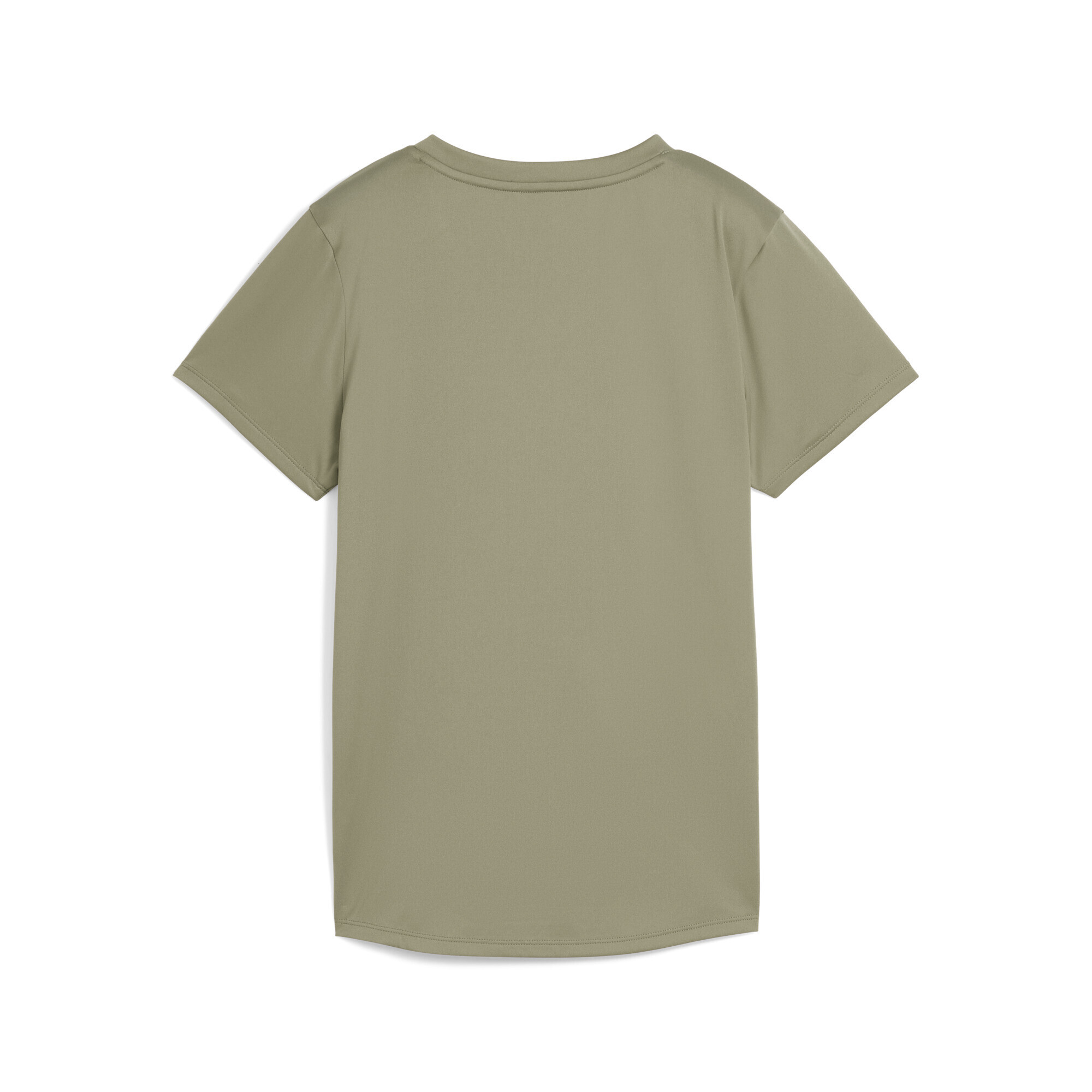 W TAD Ess.V Neck Tee 52589082 - Verde — Puma