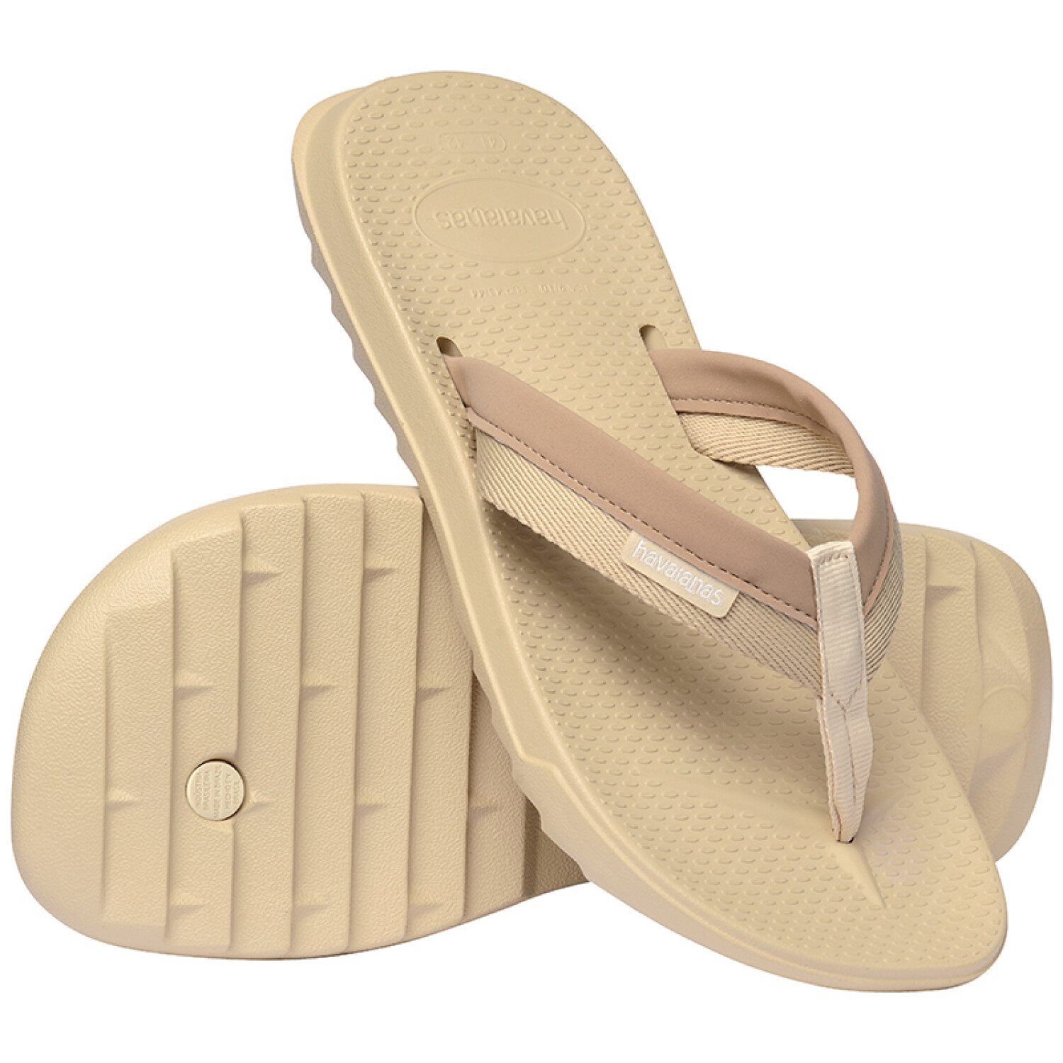 Ojotas Havaianas Track Plus Flip Flops - Beige — Havaianas