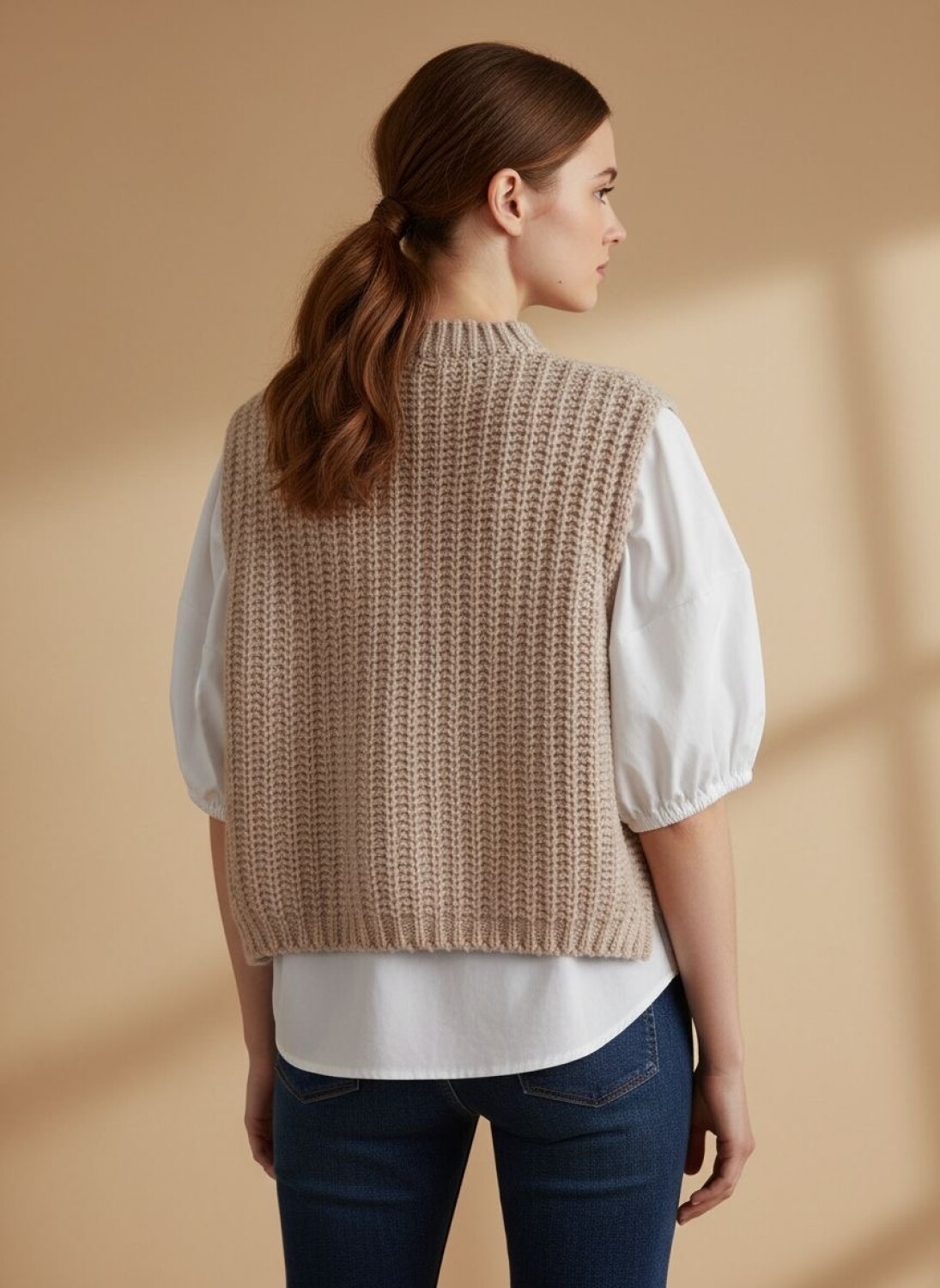 Chaleco Tejido - Nácar — Lemon