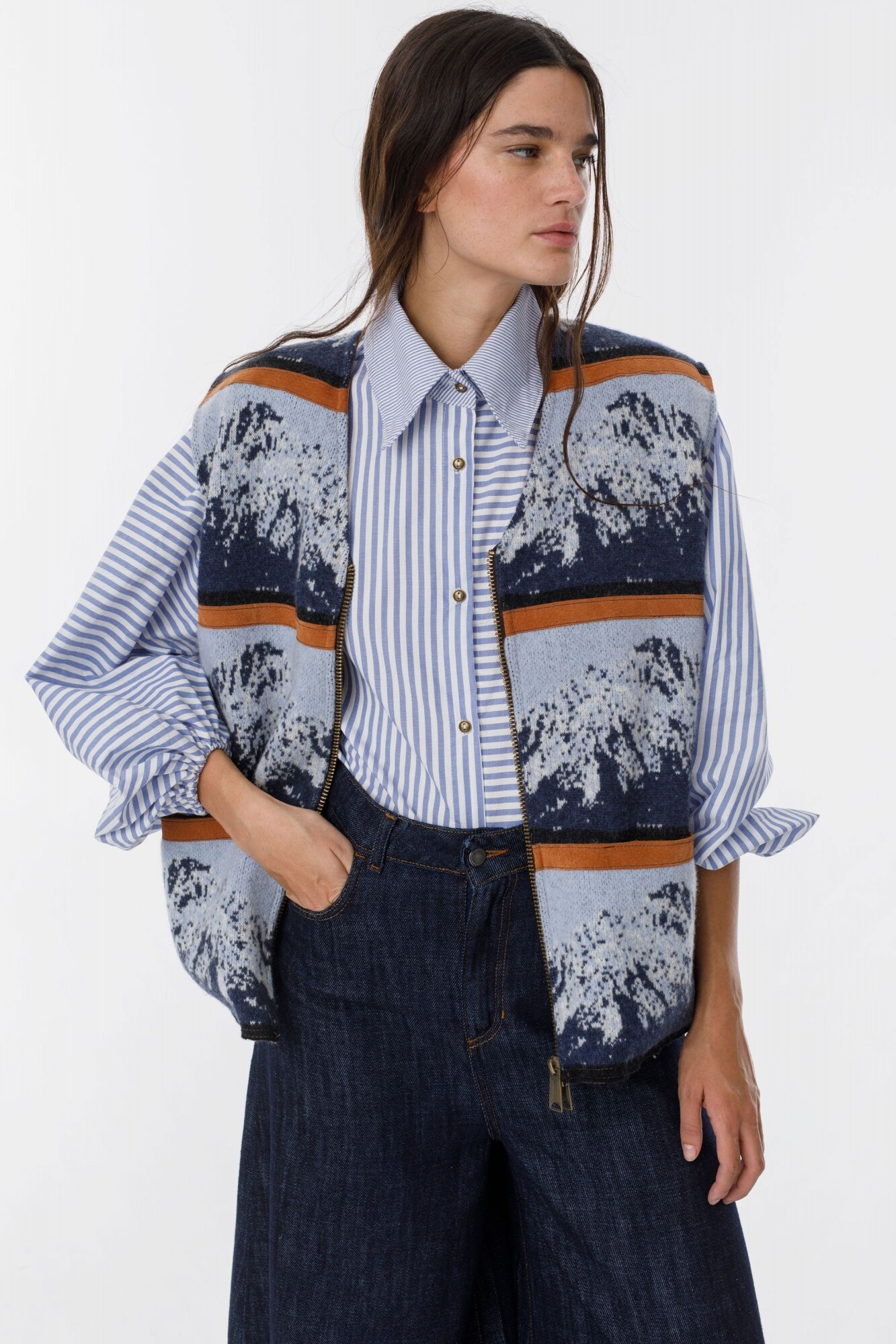 Chaleco Lirio - Celeste — PetraStore